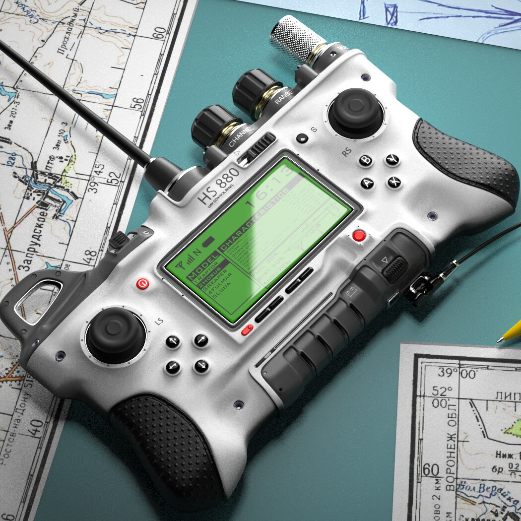 ArtStation - HS 880 UAV control panel