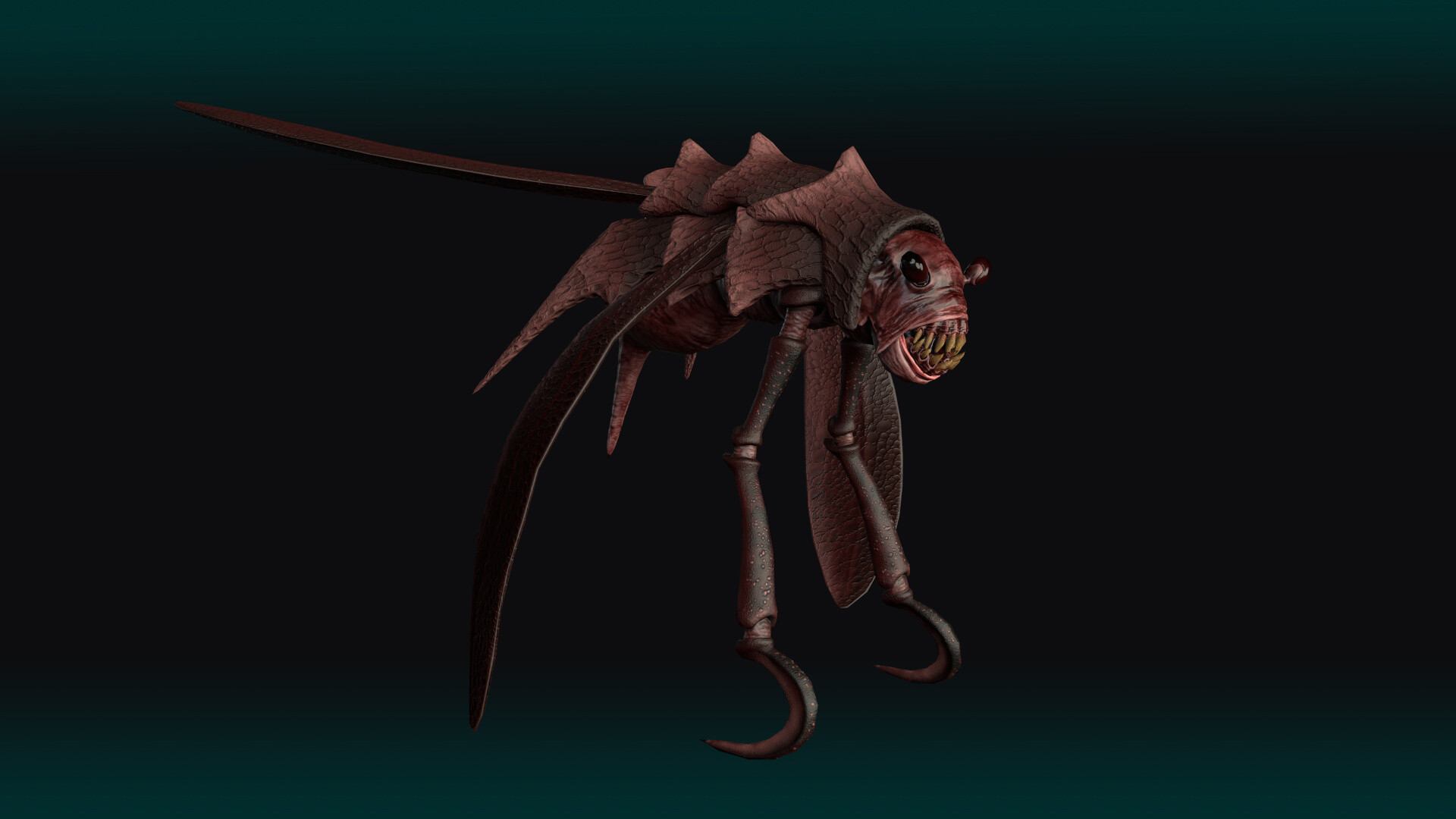 ArtStation - Flying Shell Monster