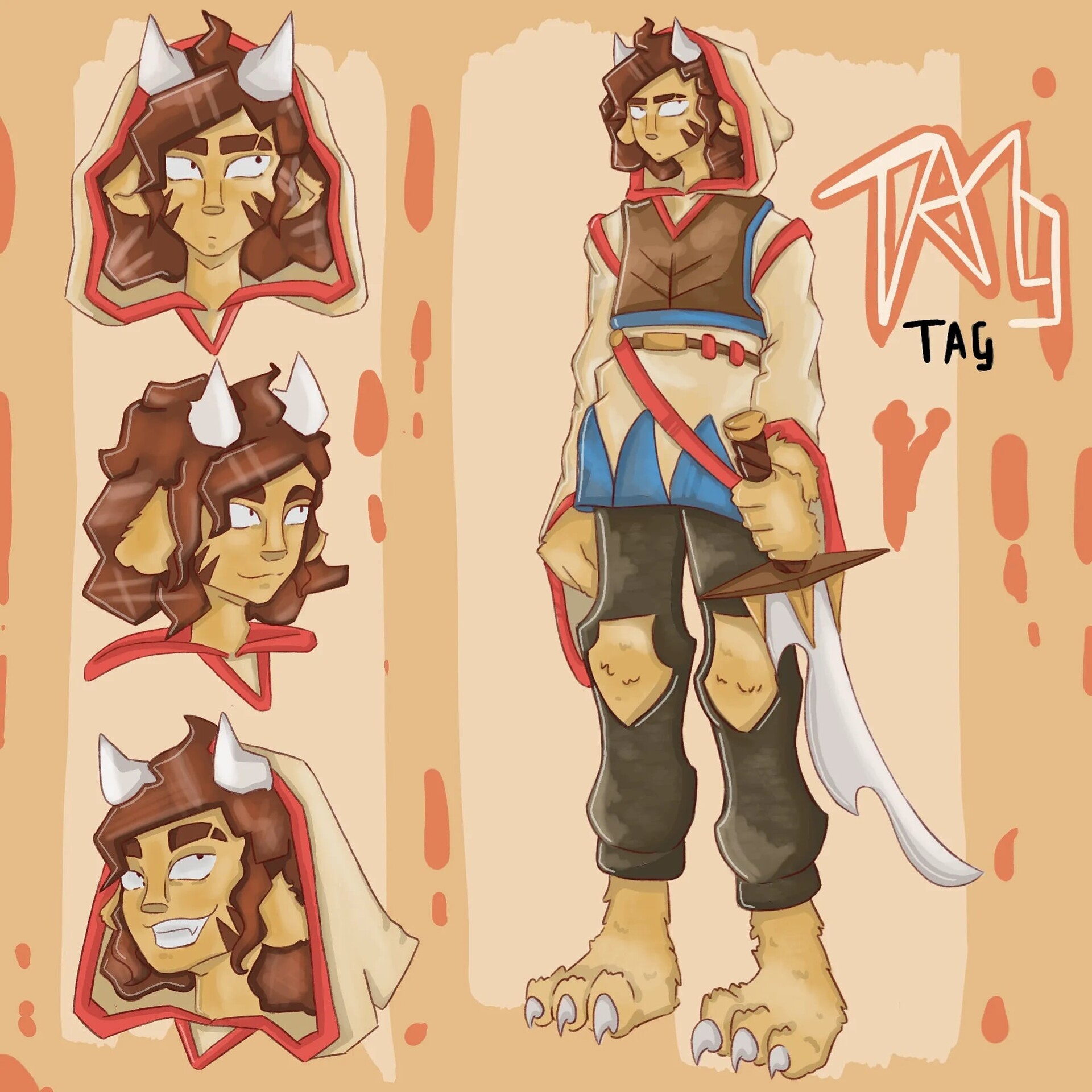 ArtStation - Tag (the lost wizard) Character sheet