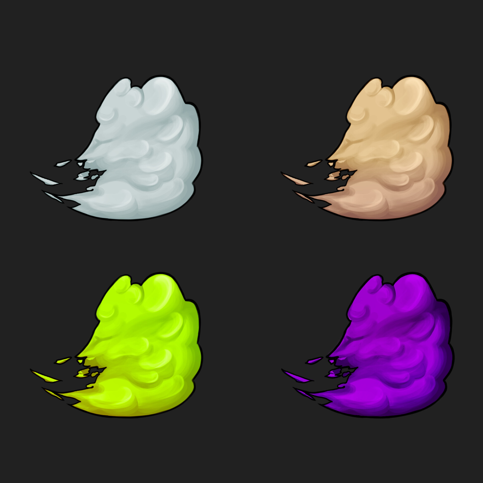 ArtStation - 2D FX Animation-Dust/Smoke