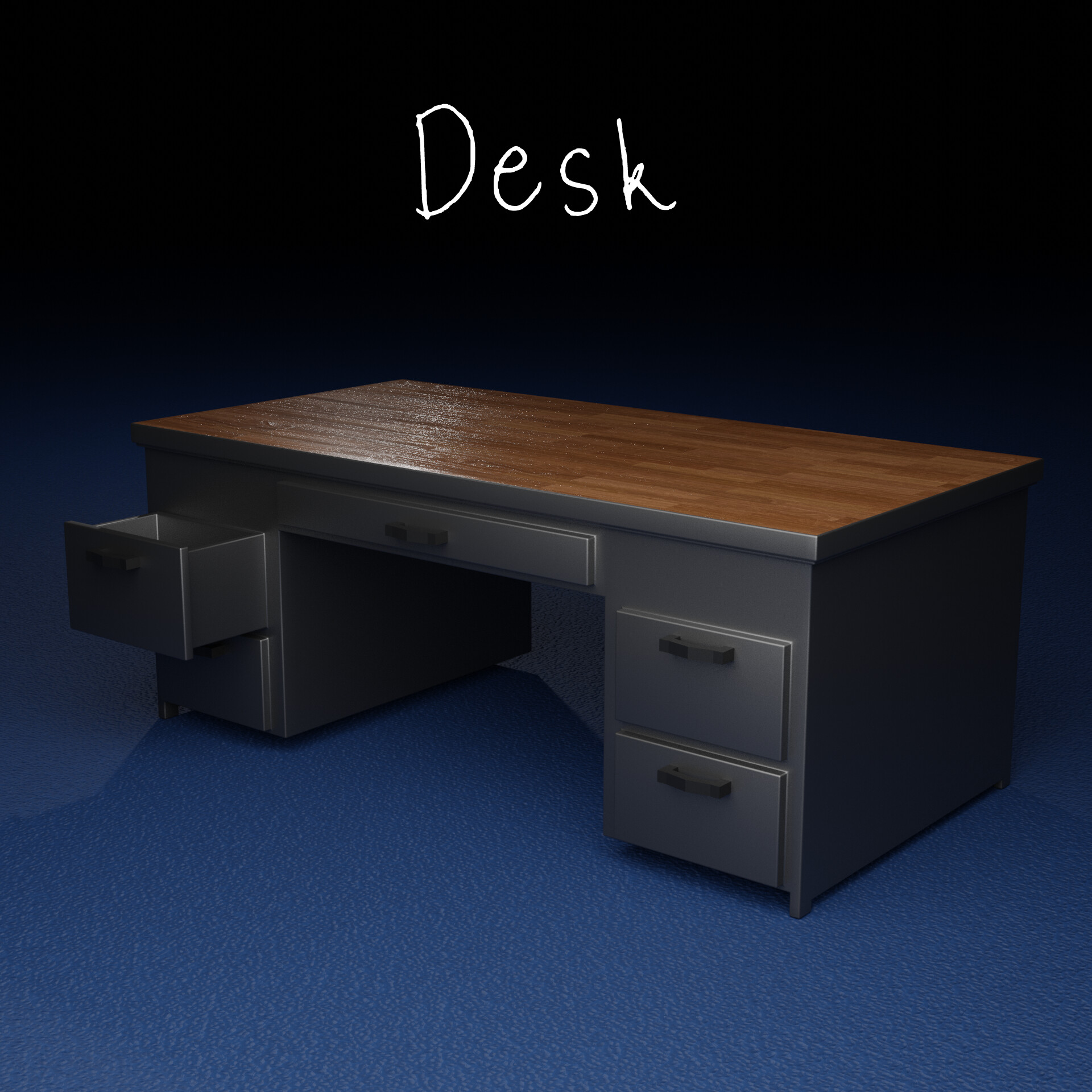 ArtStation - Doctor's Desk