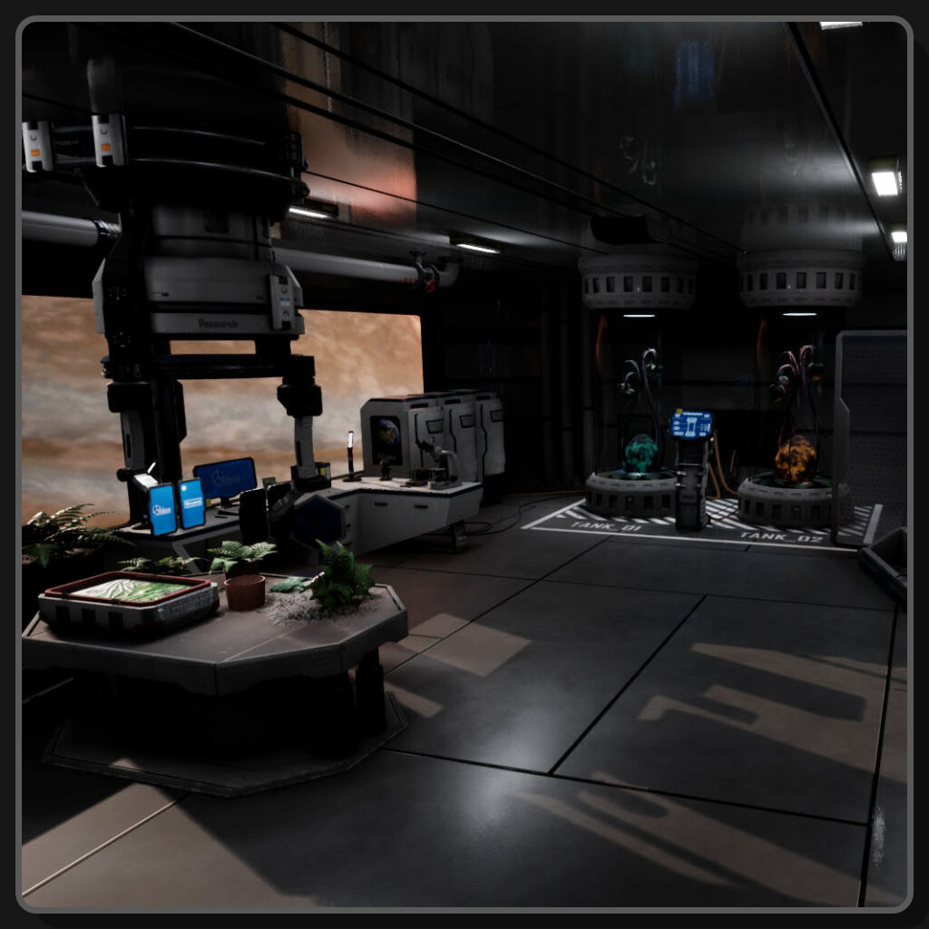 ArtStation - Space Ship Laboratory - UE4
