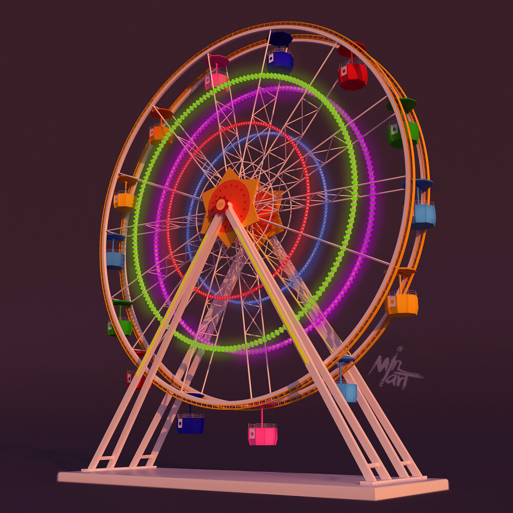 ArtStation - Ferris Wheel (+Animated)