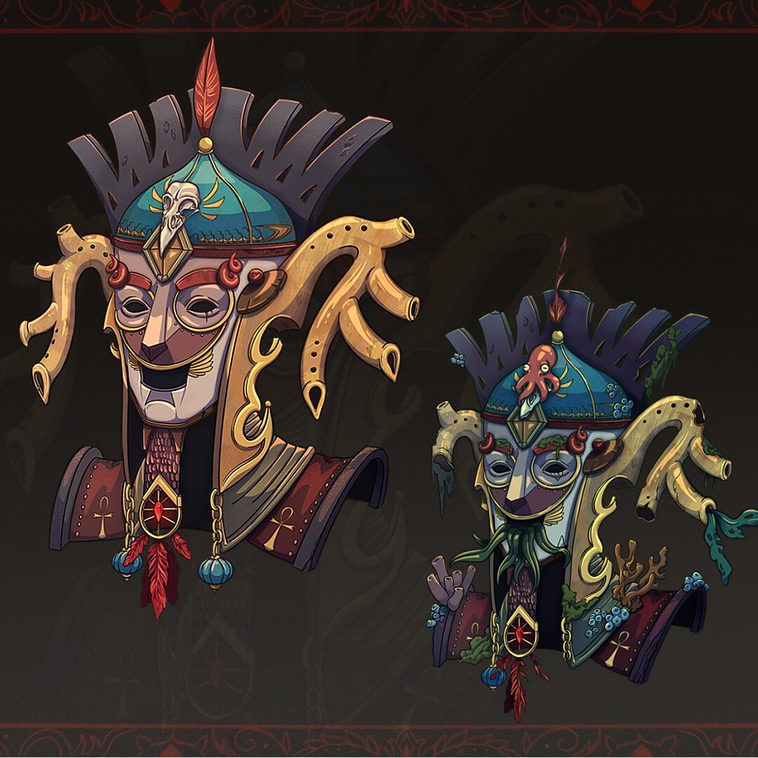 ArtStation - Helmet of the desert king