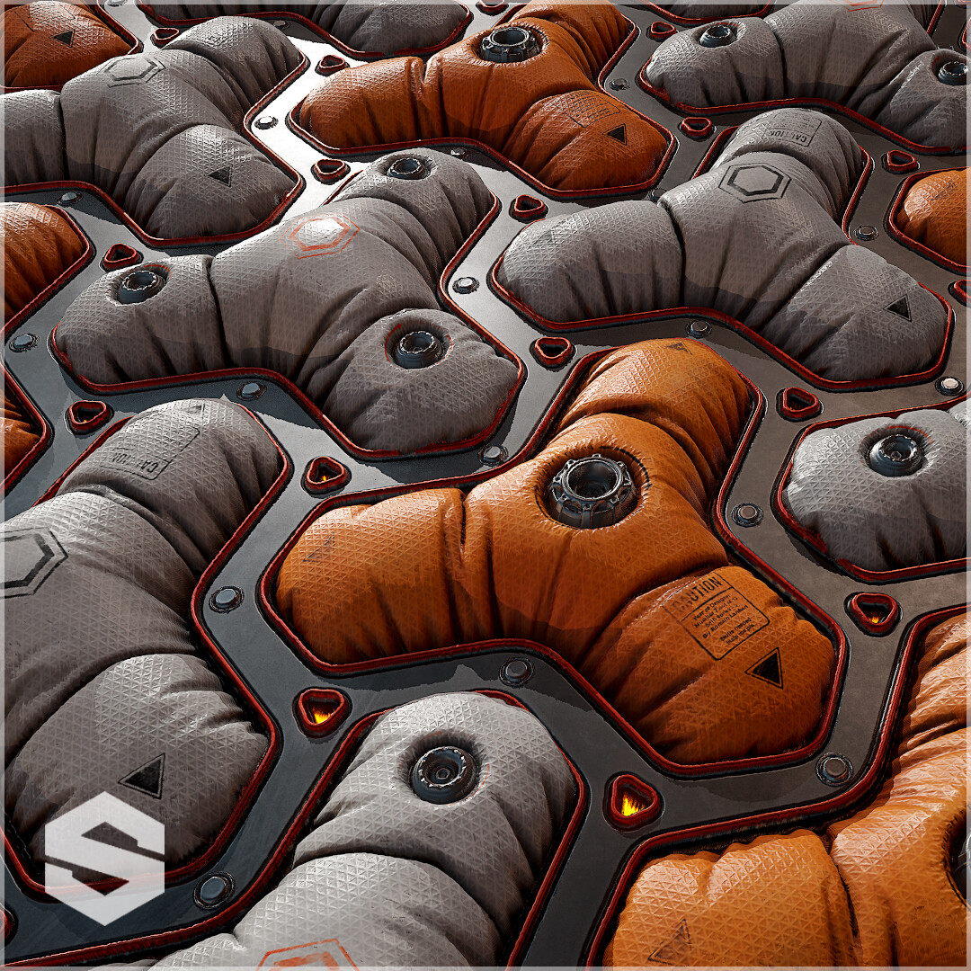 ArtStation - Scifi Fabric - Pads