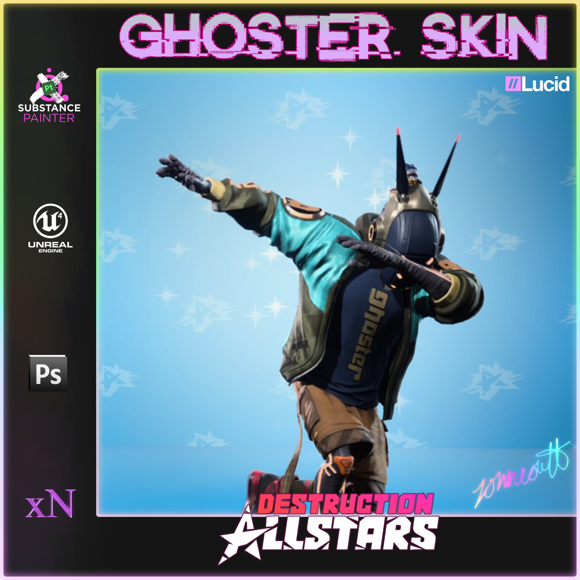 ArtStation - Ghoster, Epic Shyft skin for Destruction Allstars