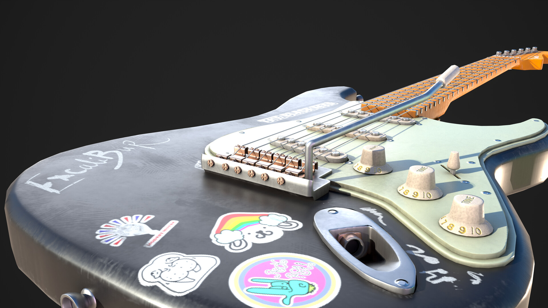 ArtStation - Props - Electric Guitar