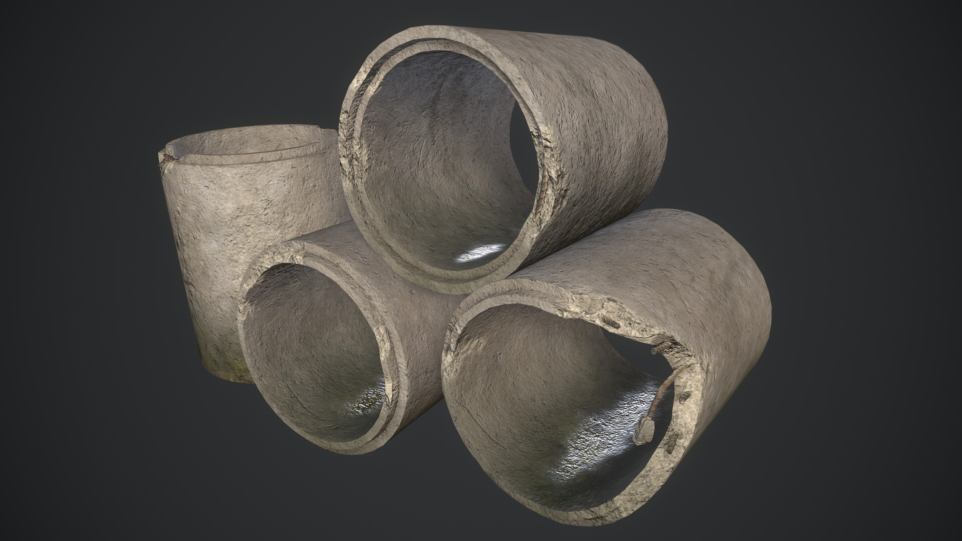 ArtStation - Concrete Pipes