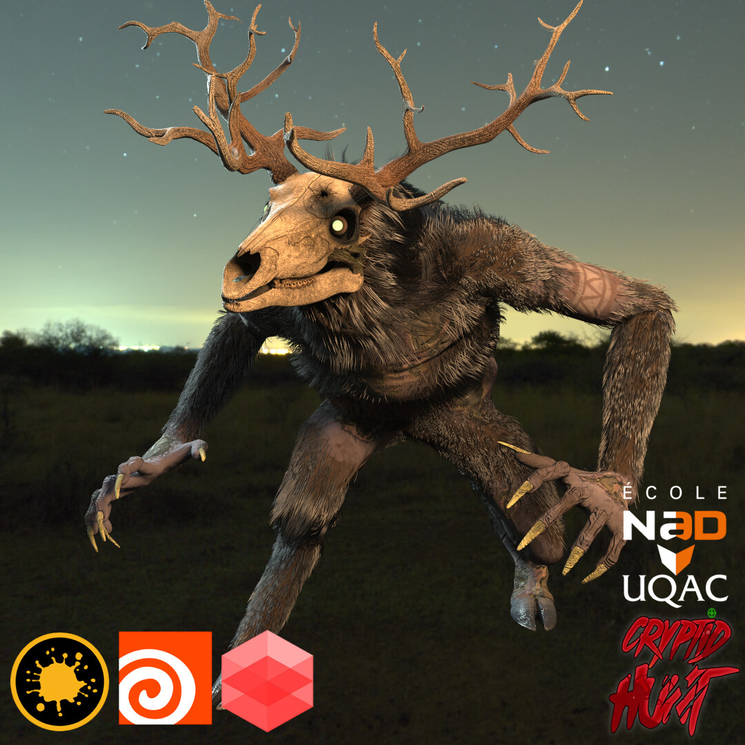 ArtStation - Wendigo - Cryptid Hunt Character