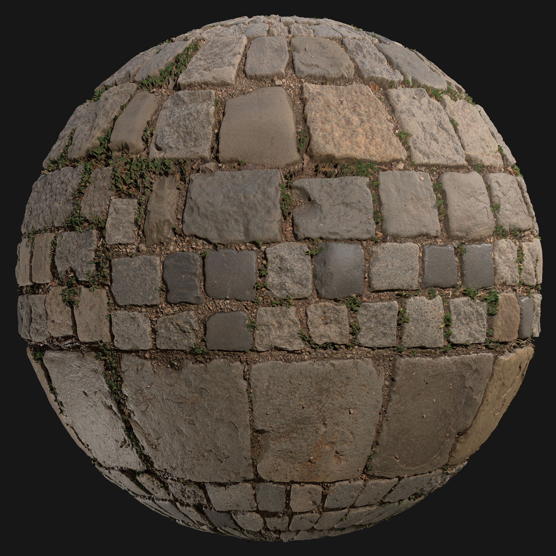 ArtStation - Photogrammetry - Cobblestone Floor Material