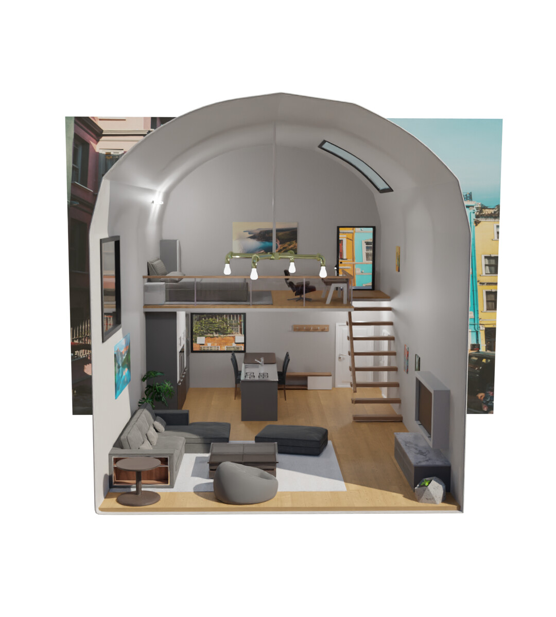 ArtStation - Loft Apartment