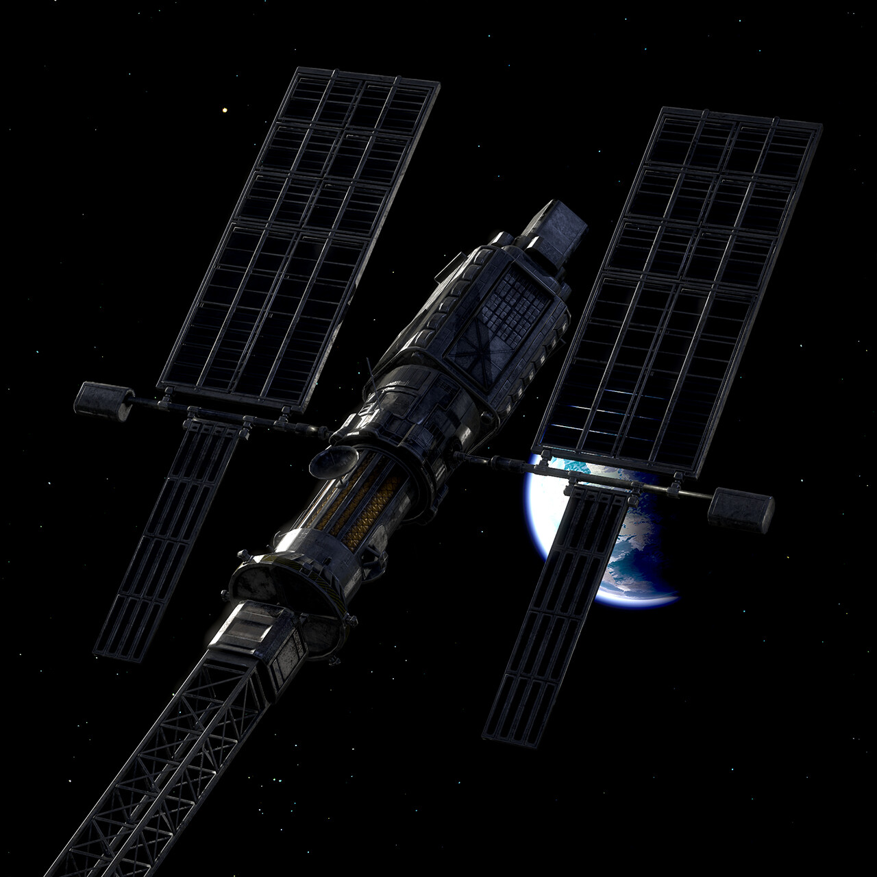 ArtStation - Game-ready Space Satellite