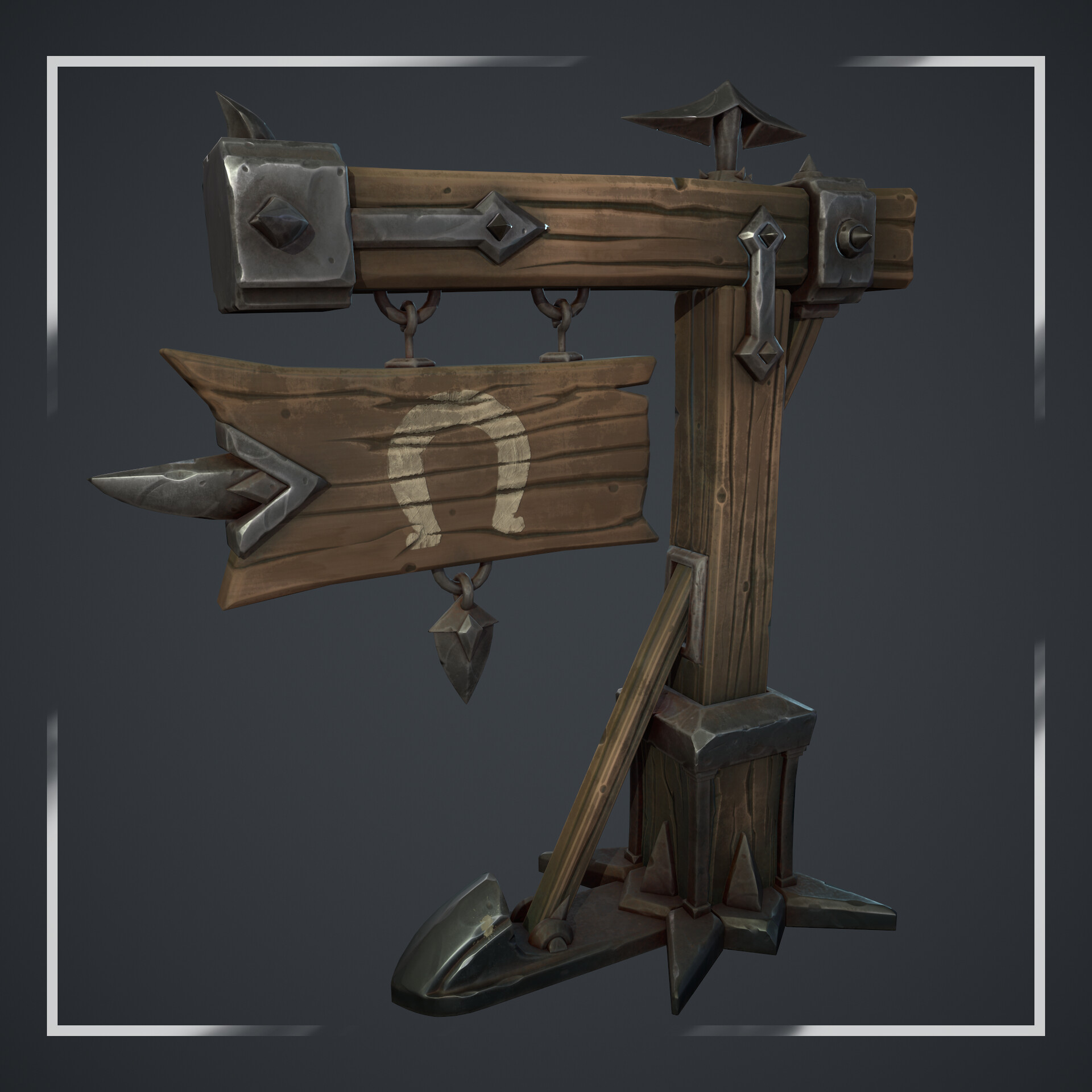 ArtStation - Stylized Signpost (With Textures)