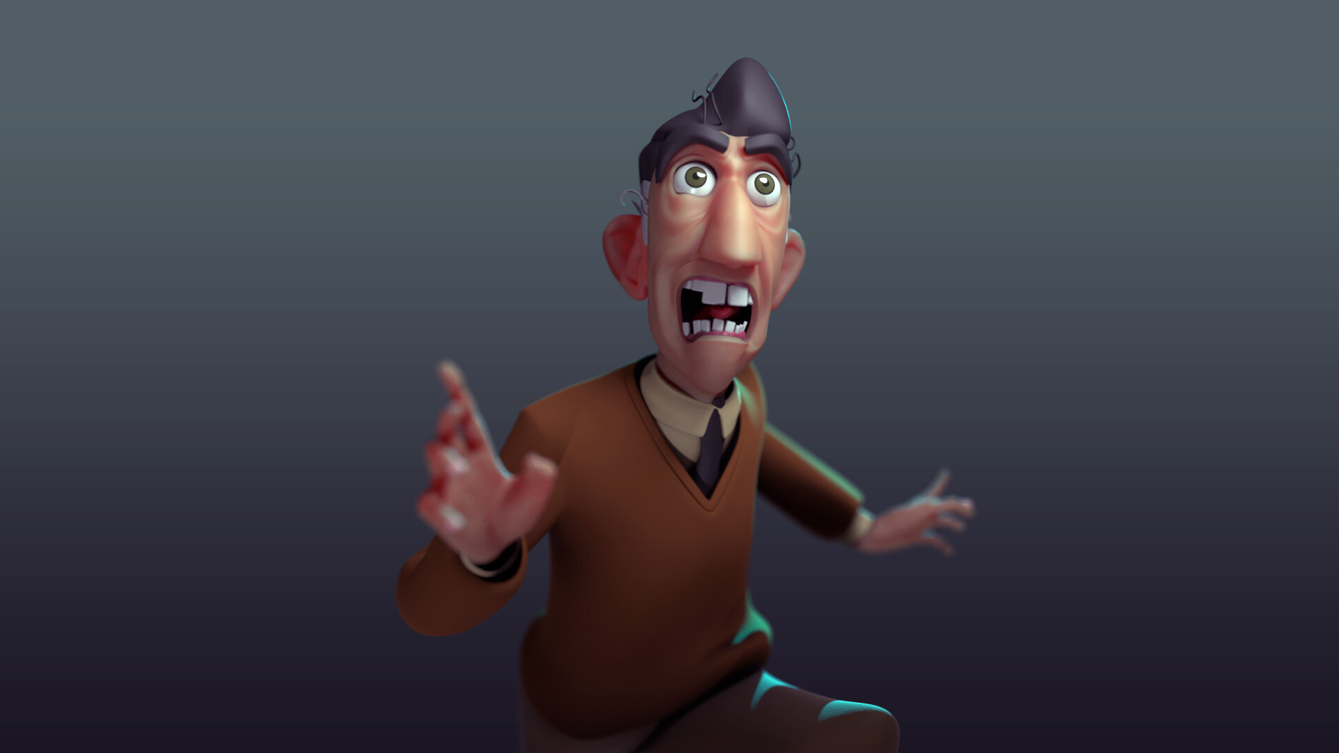 ArtStation - Scared guy