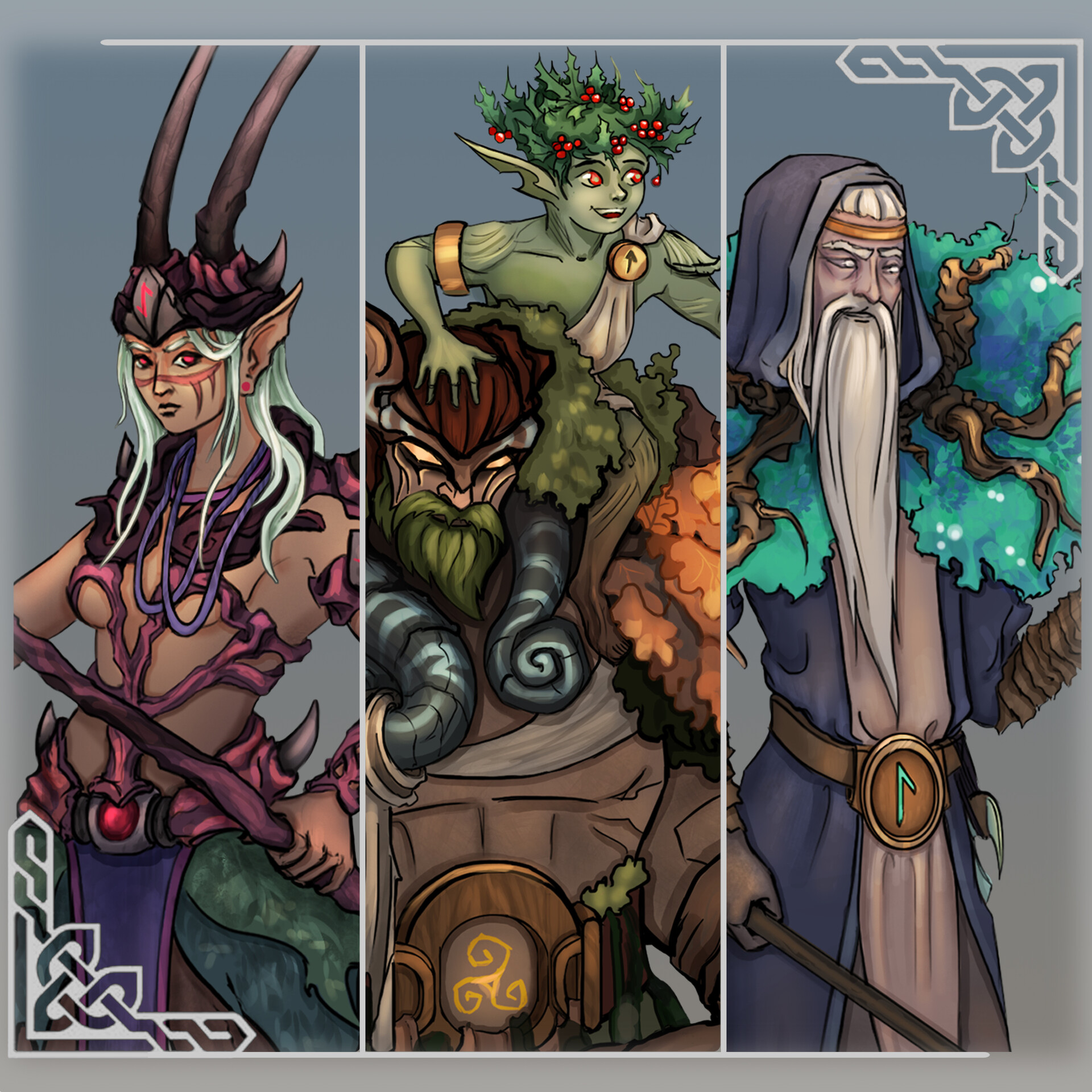 ArtStation - Celtic dryads