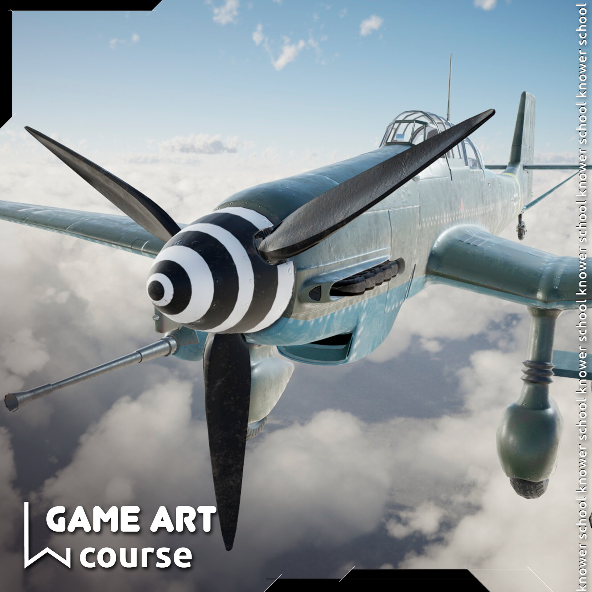 ArtStation - Junkers ju 87 G 2 kanonenvogel / Ivan Kichuk / knower school