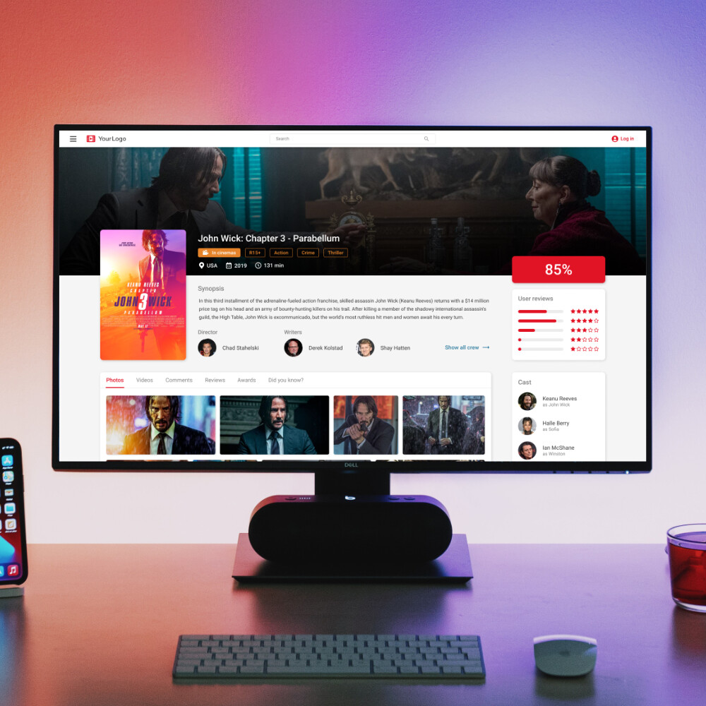 ArtStation - Movie Database | UI Design
