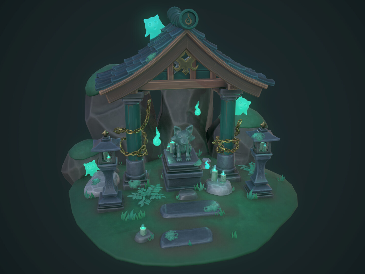 ArtStation - Haunted Shrine