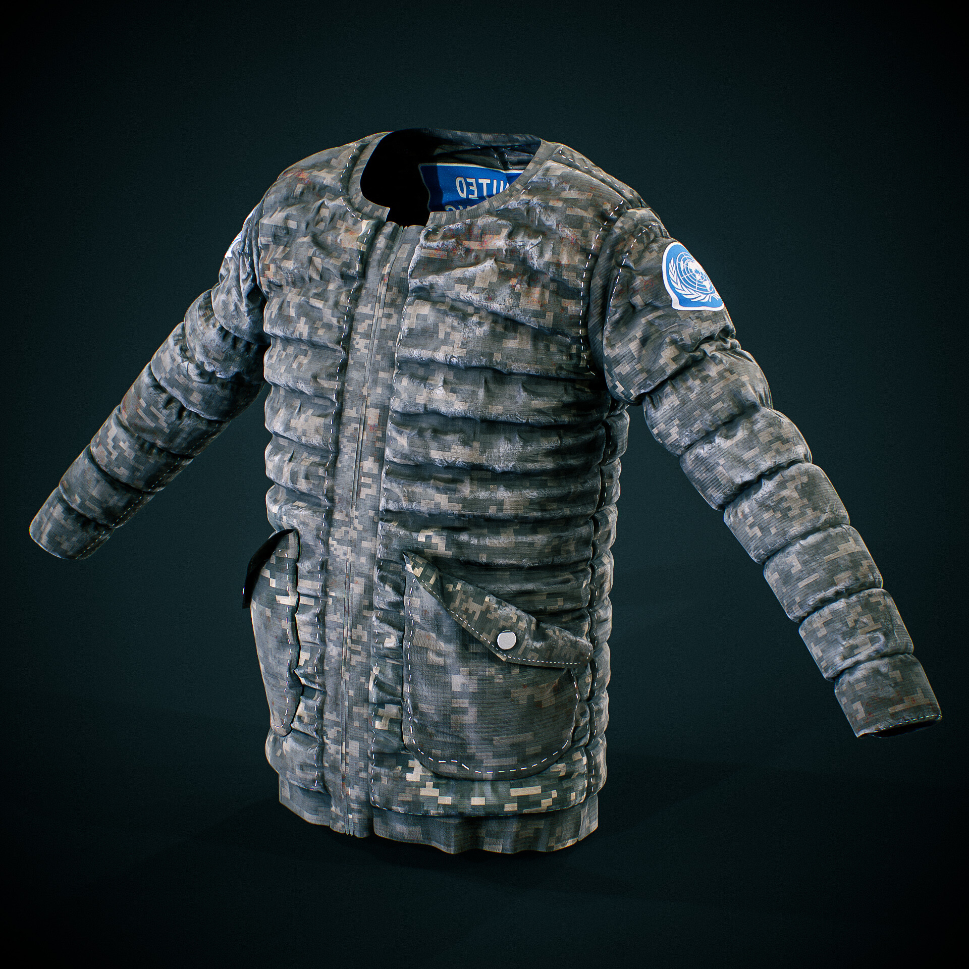 ArtStation - Winter jacket - Marvelous Designer Test