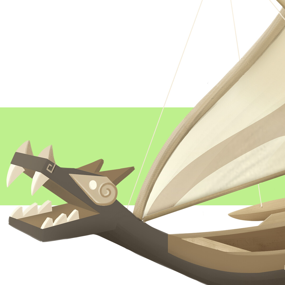 ArtStation - Aztec boat - PROPS DESIGN