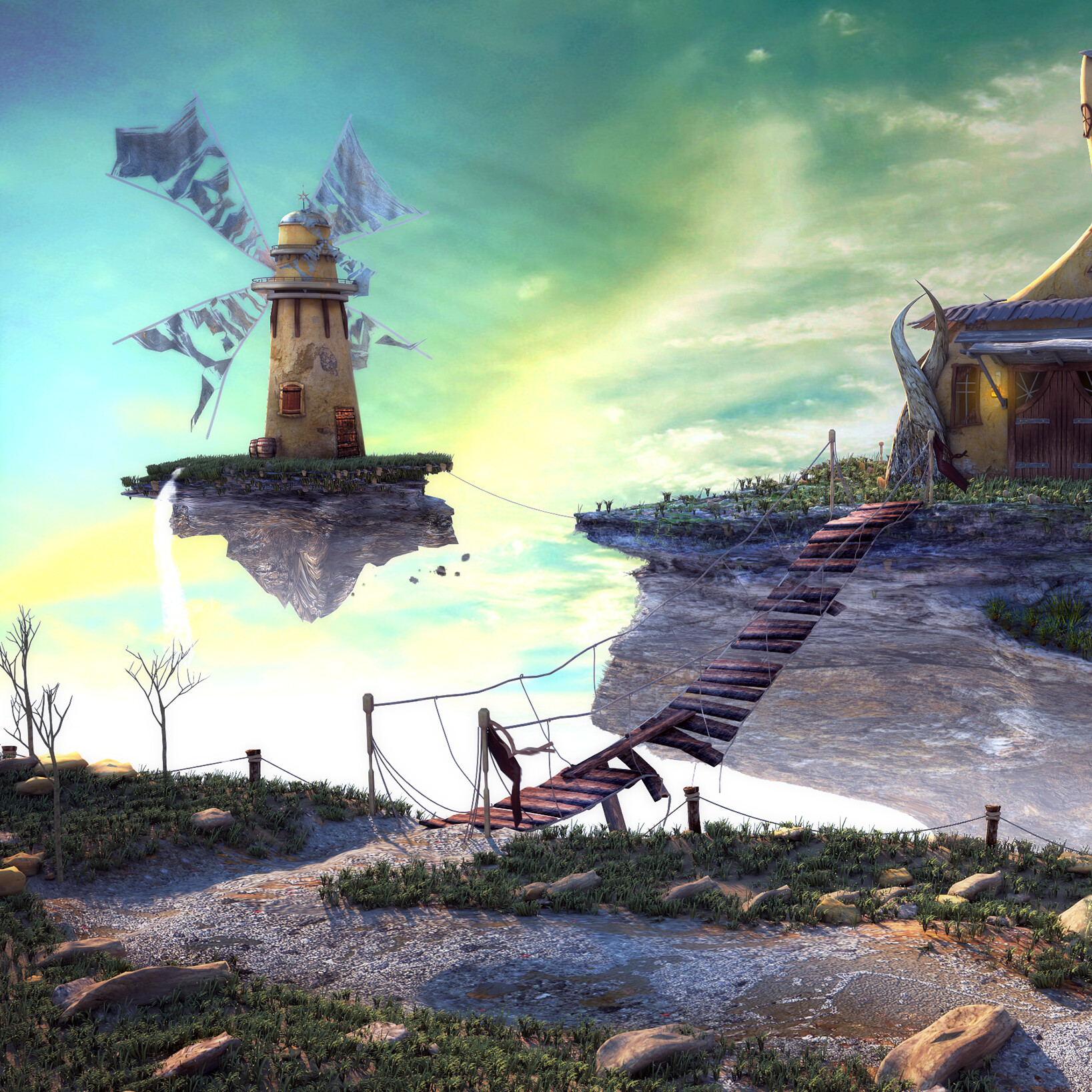 ArtStation - flying island