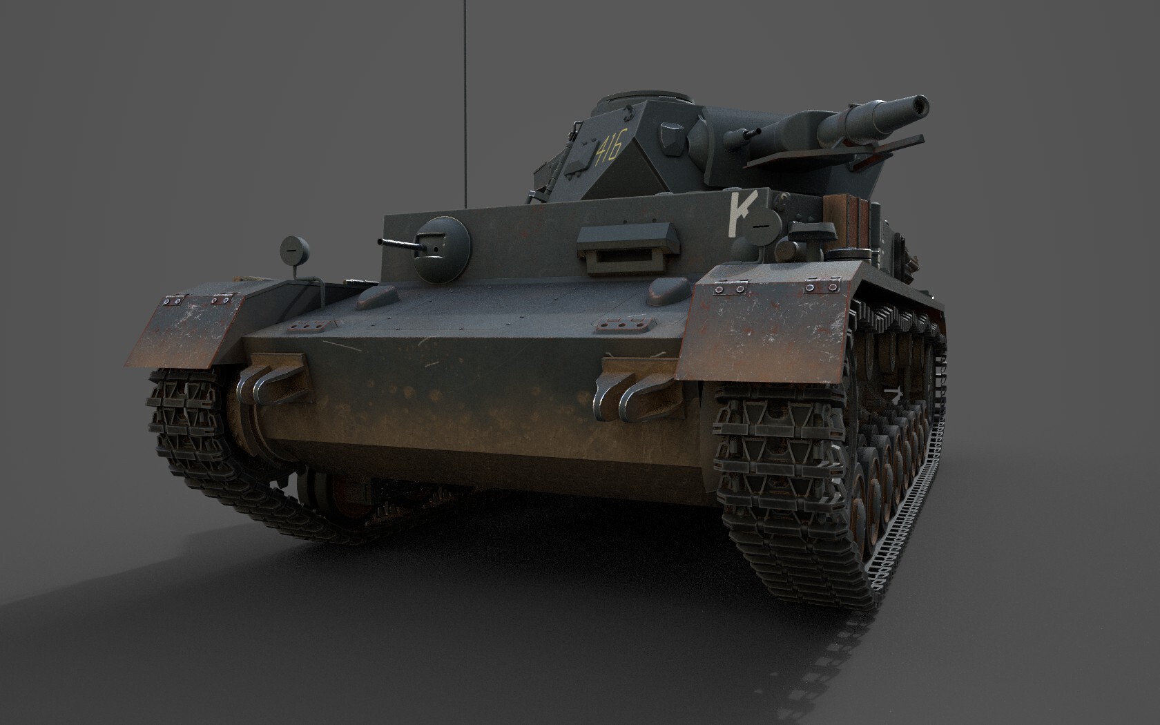 ArtStation - WWII PzKpfw IV Ausf.F1 tank