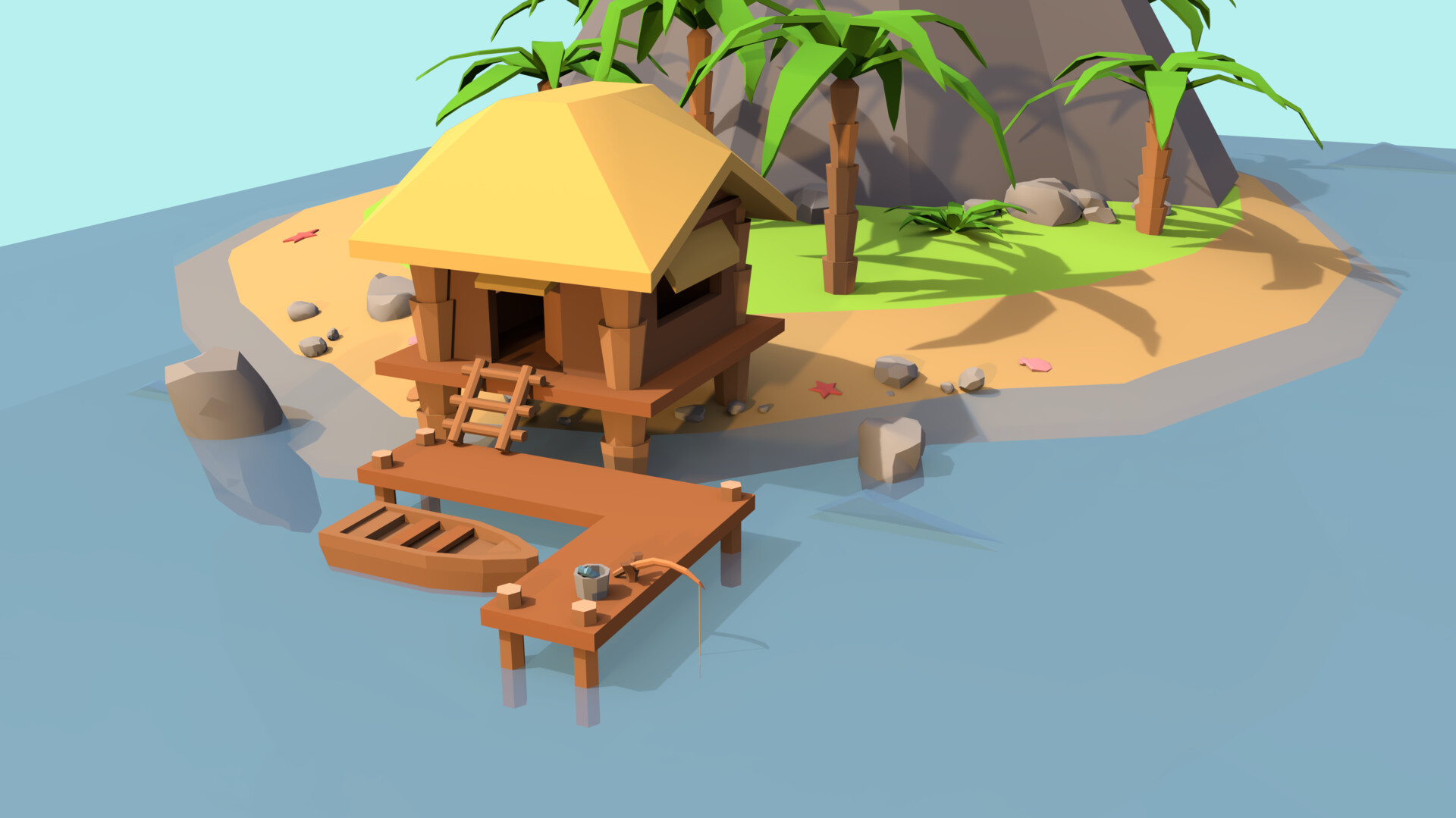 ArtStation - Low Poly Island
