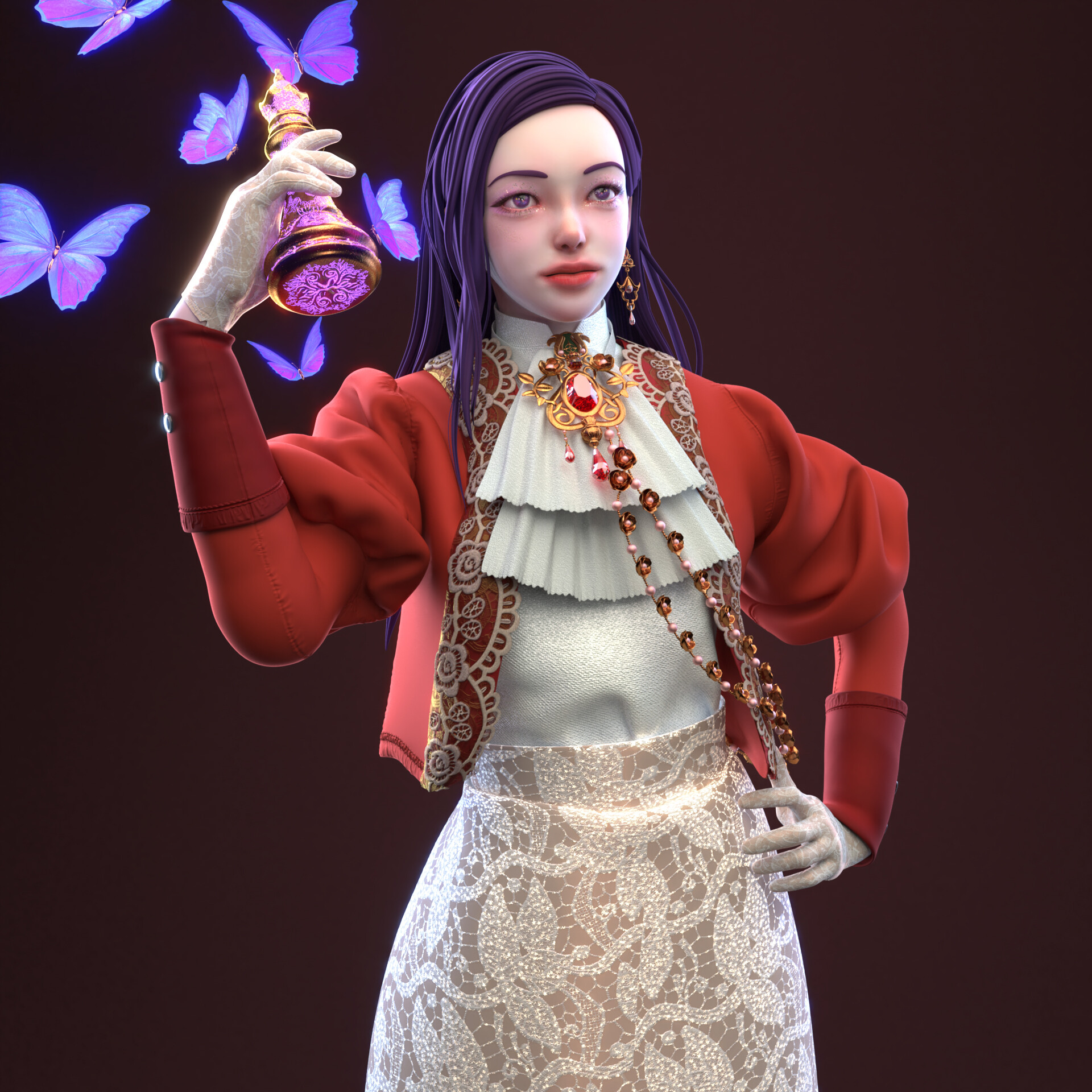 ArtStation - Lady Medea Solon FA - CG sculpt color ver.