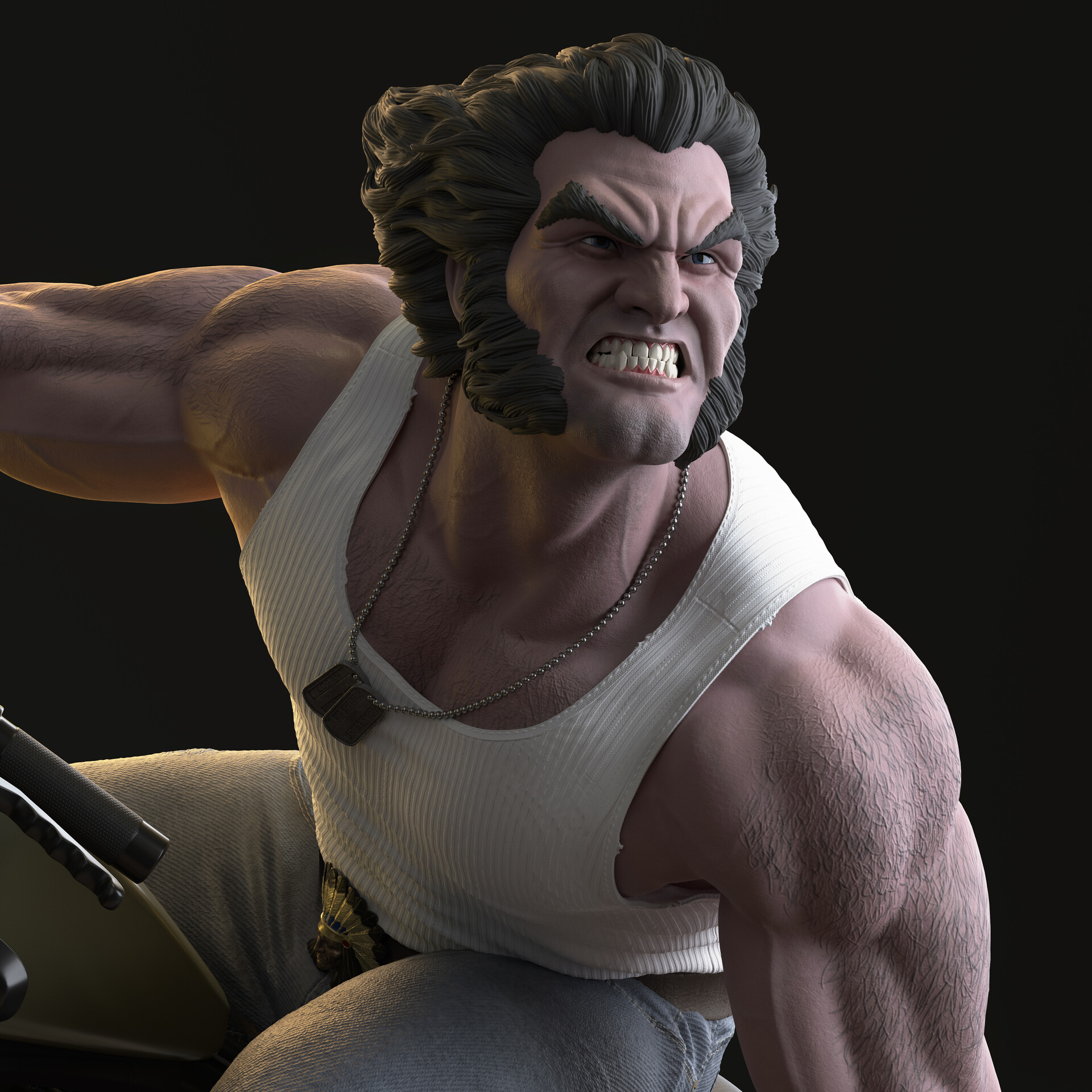 ArtStation - Logan - Statue