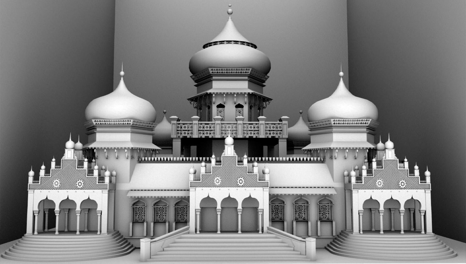 ArtStation - Buildings 3D Model in Maya