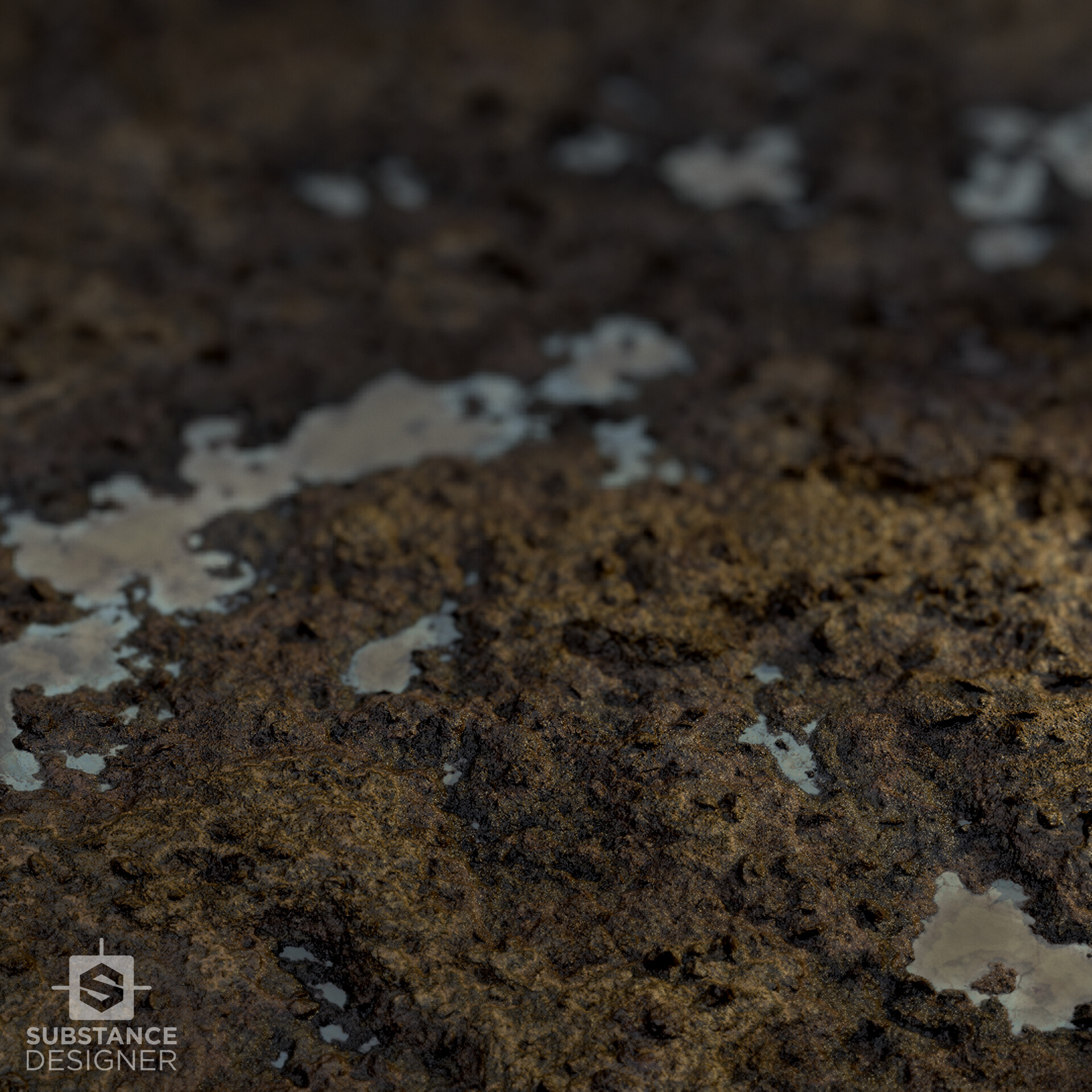ArtStation - Icy Mud Material