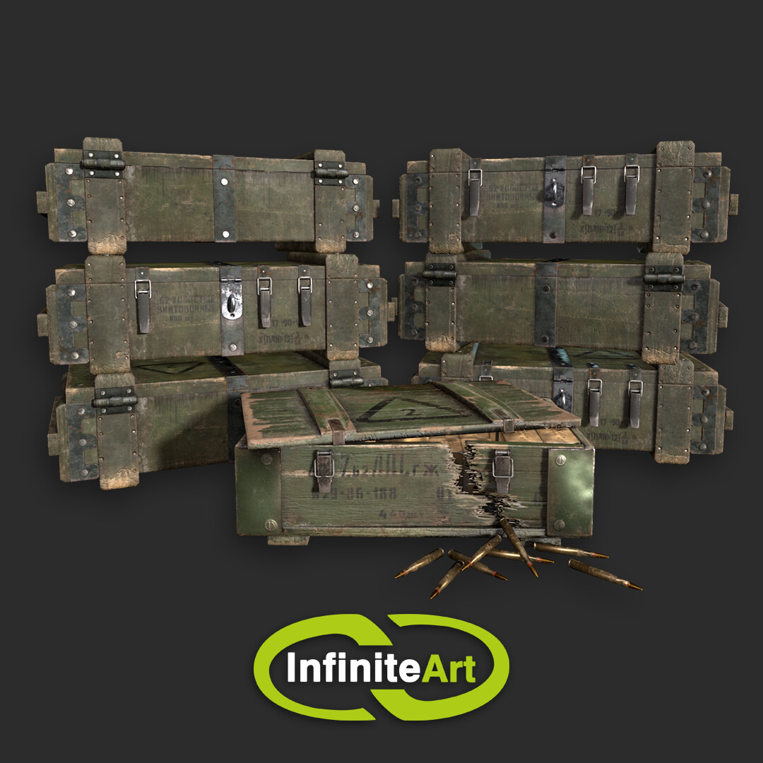 ArtStation - Army Weapons Transport Box