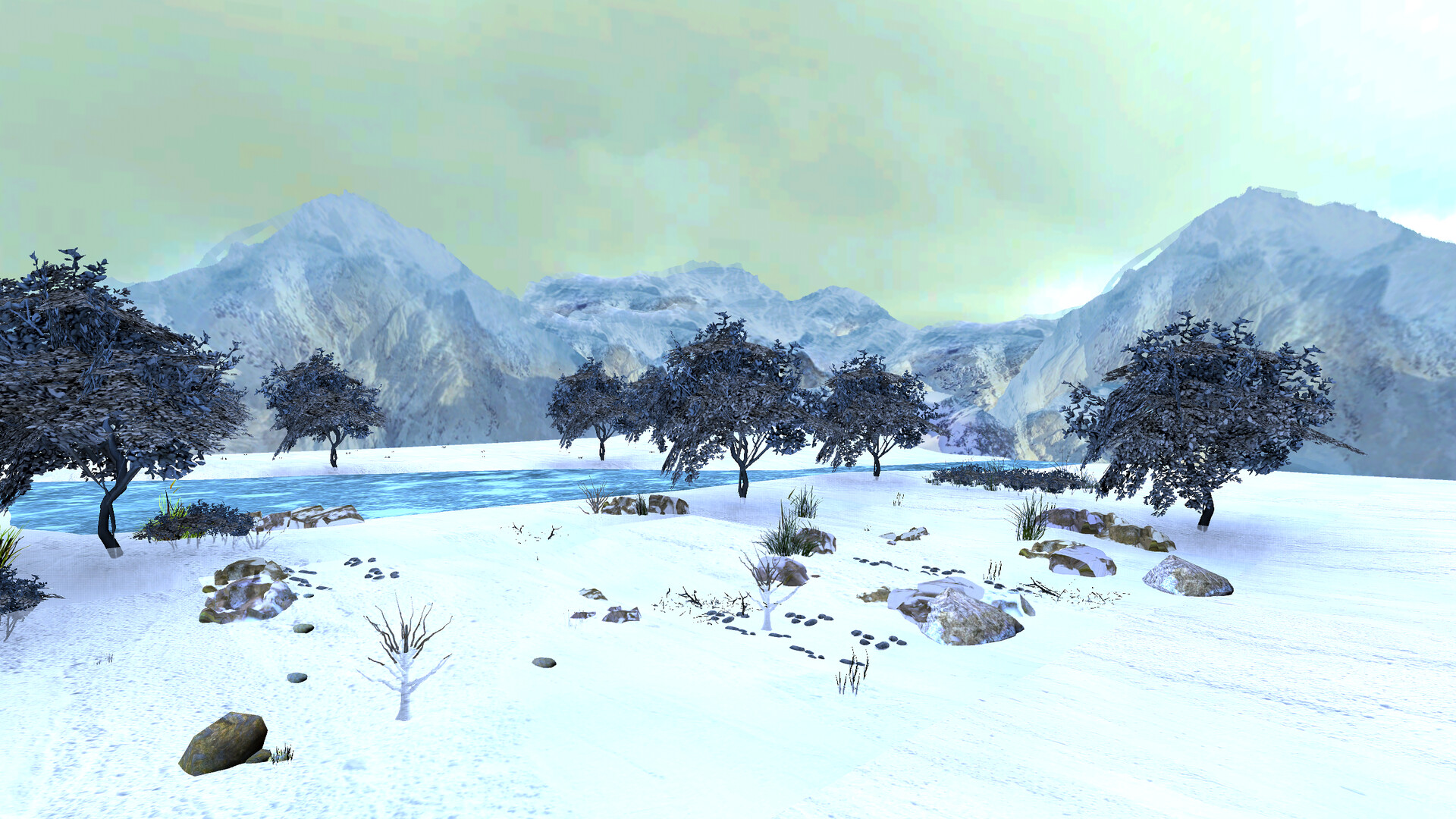 ArtStation - Deer Hunting game Snow Environment