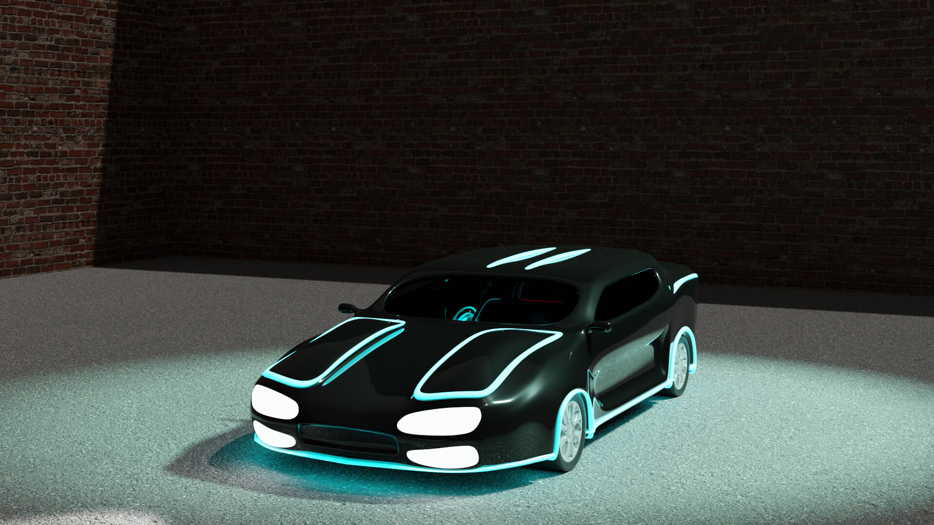 ArtStation - Neon Trim Car