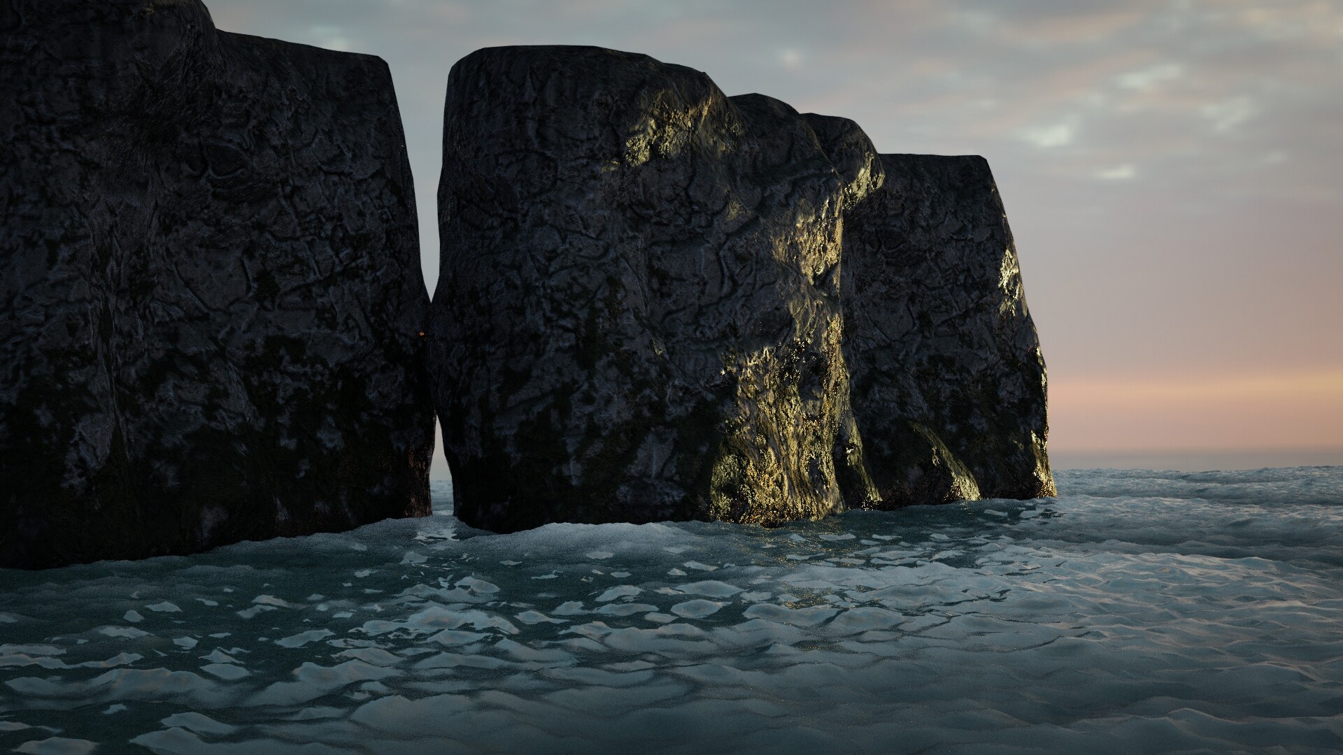 ArtStation - Real time 3D cliff