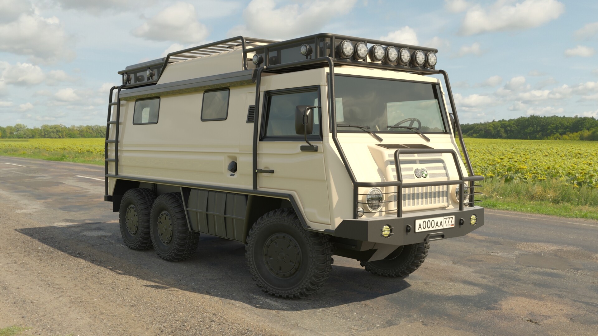 ArtStation - Steyr Puch Pinzgauer 712K modernization project.