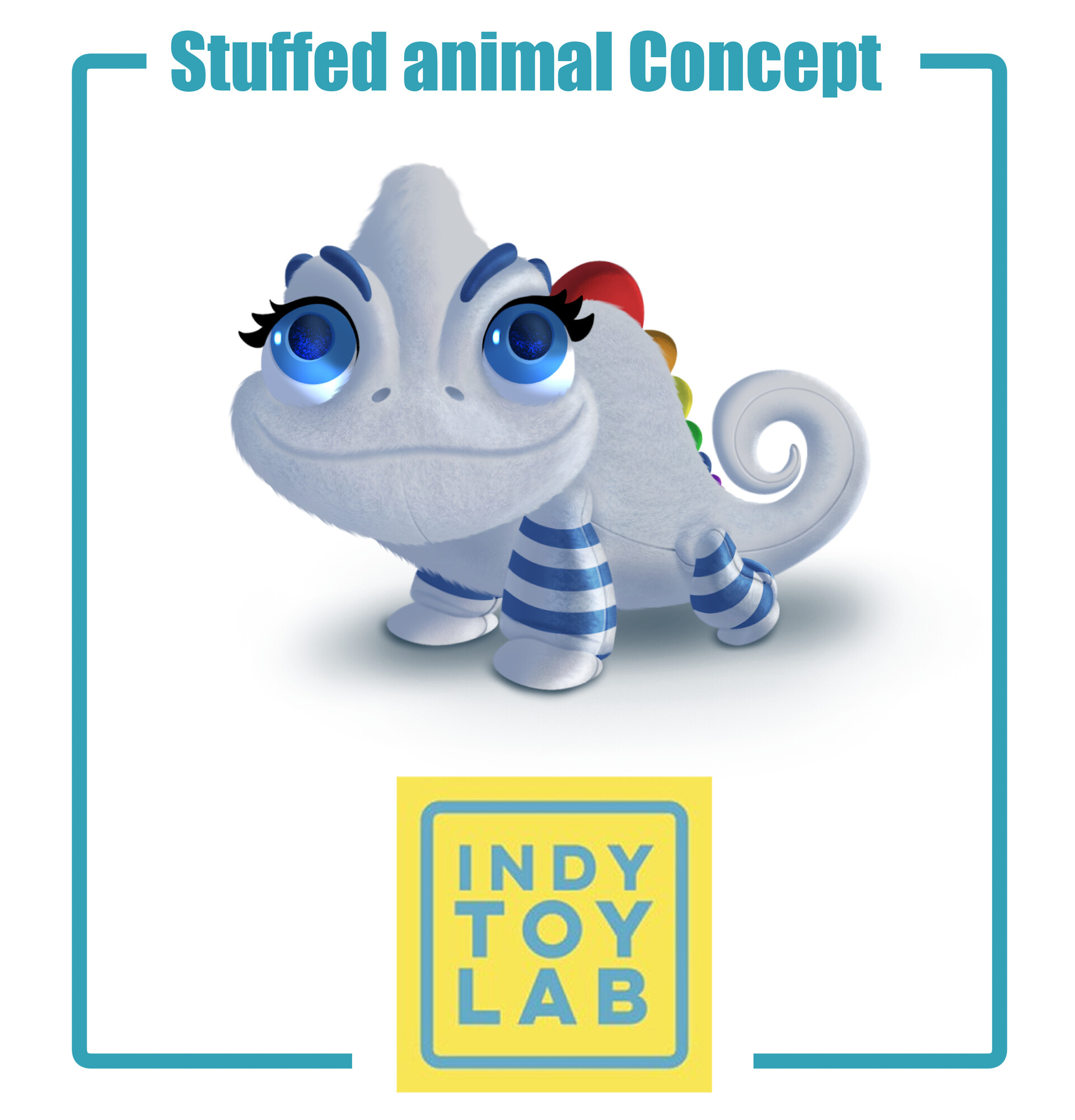 ArtStation - Indy Toy Lab - Cute Chameleon Concept art