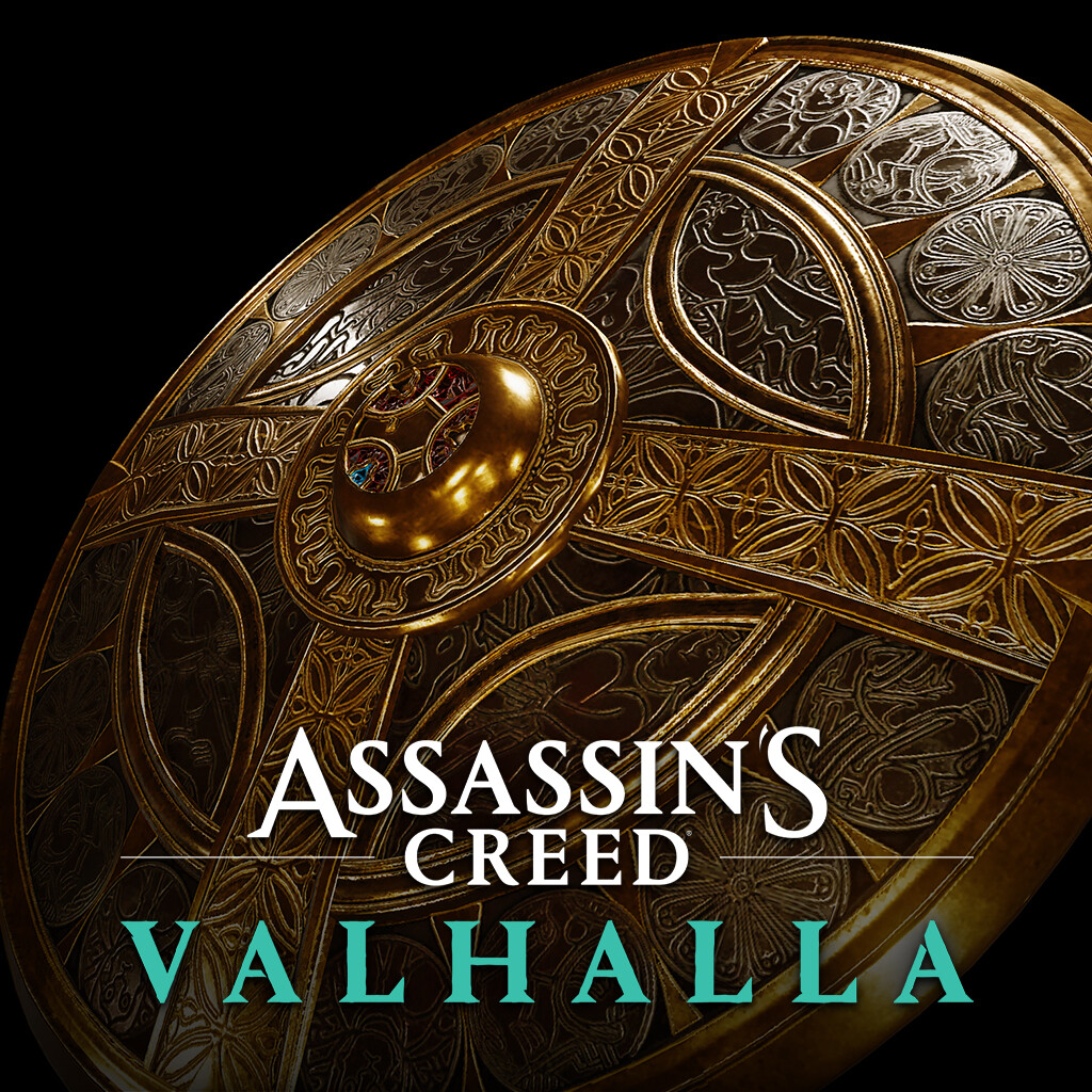 ArtStation - Assasins Creed Valhalla Weapons: HeartWeru (Gilded) Shield