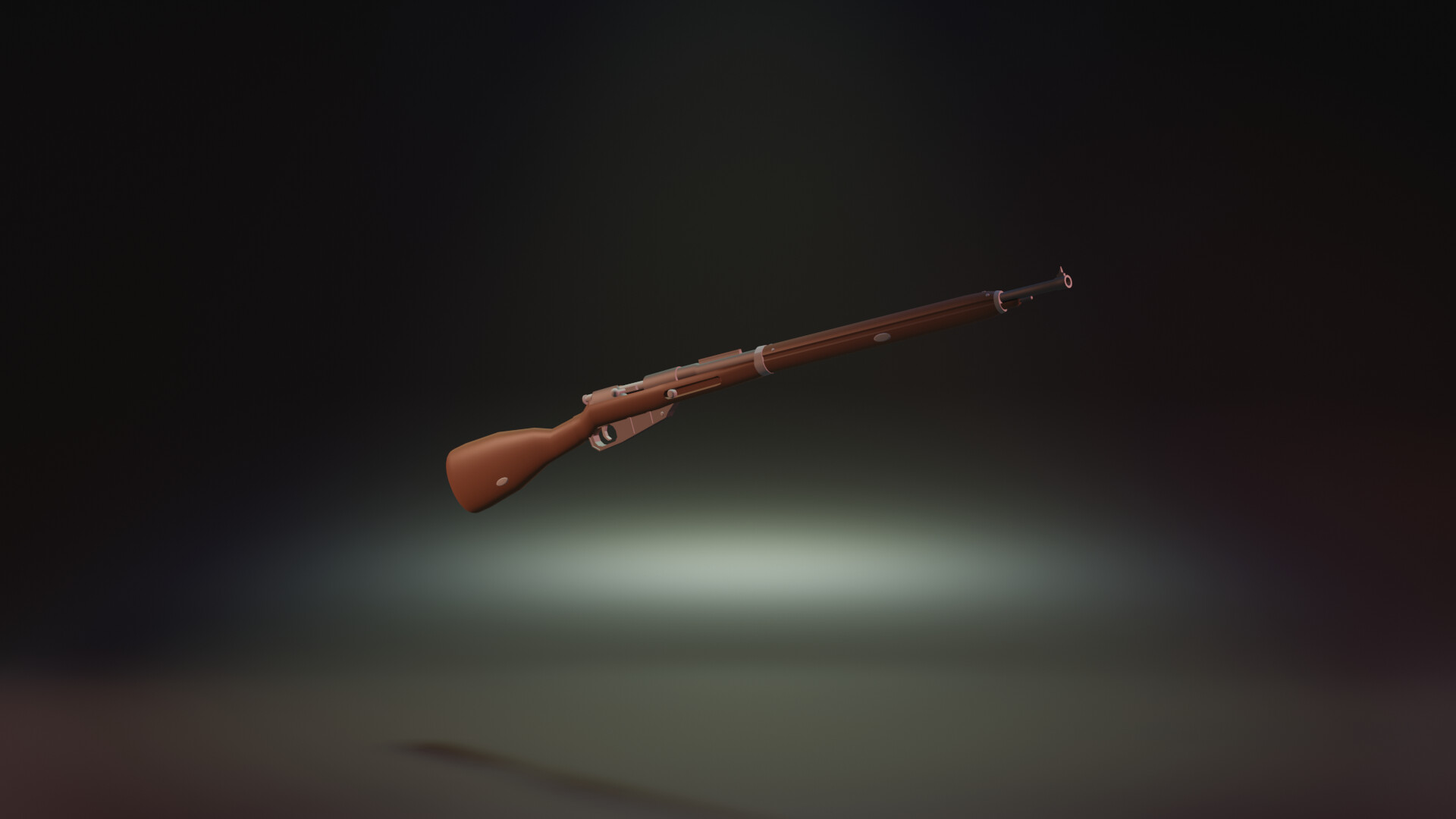 ArtStation - Mosin rifle in the "low poly" style.