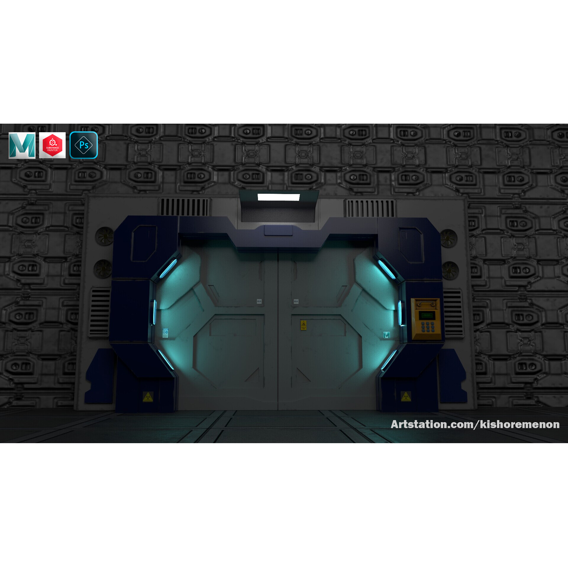 ArtStation - Sci-fi bunker (Game Environment asset)