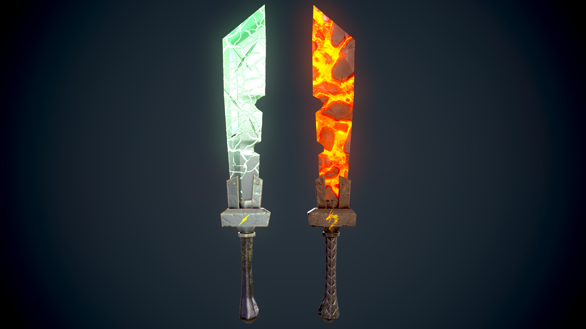 ArtStation - Twin Swords - Assets