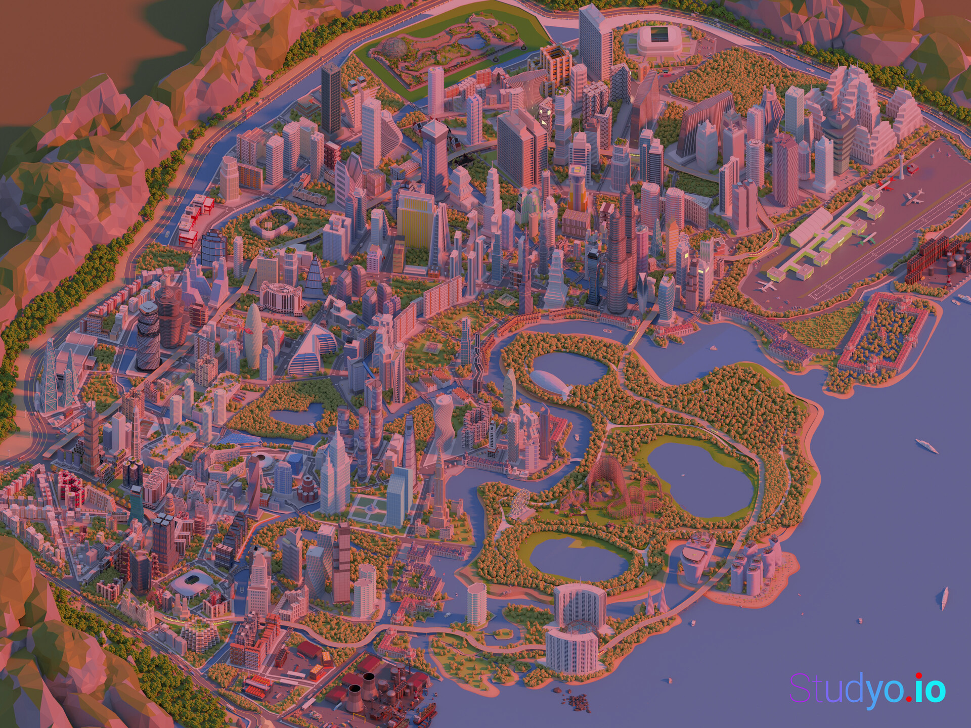 ArtStation - Low Poly Fantasy World