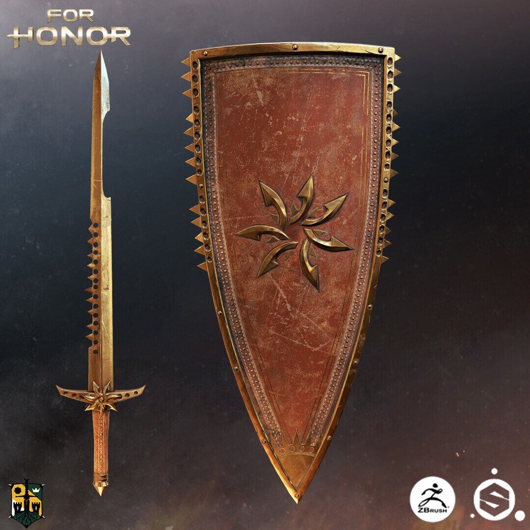 ArtStation - For Honor Dark-Knight's weapon