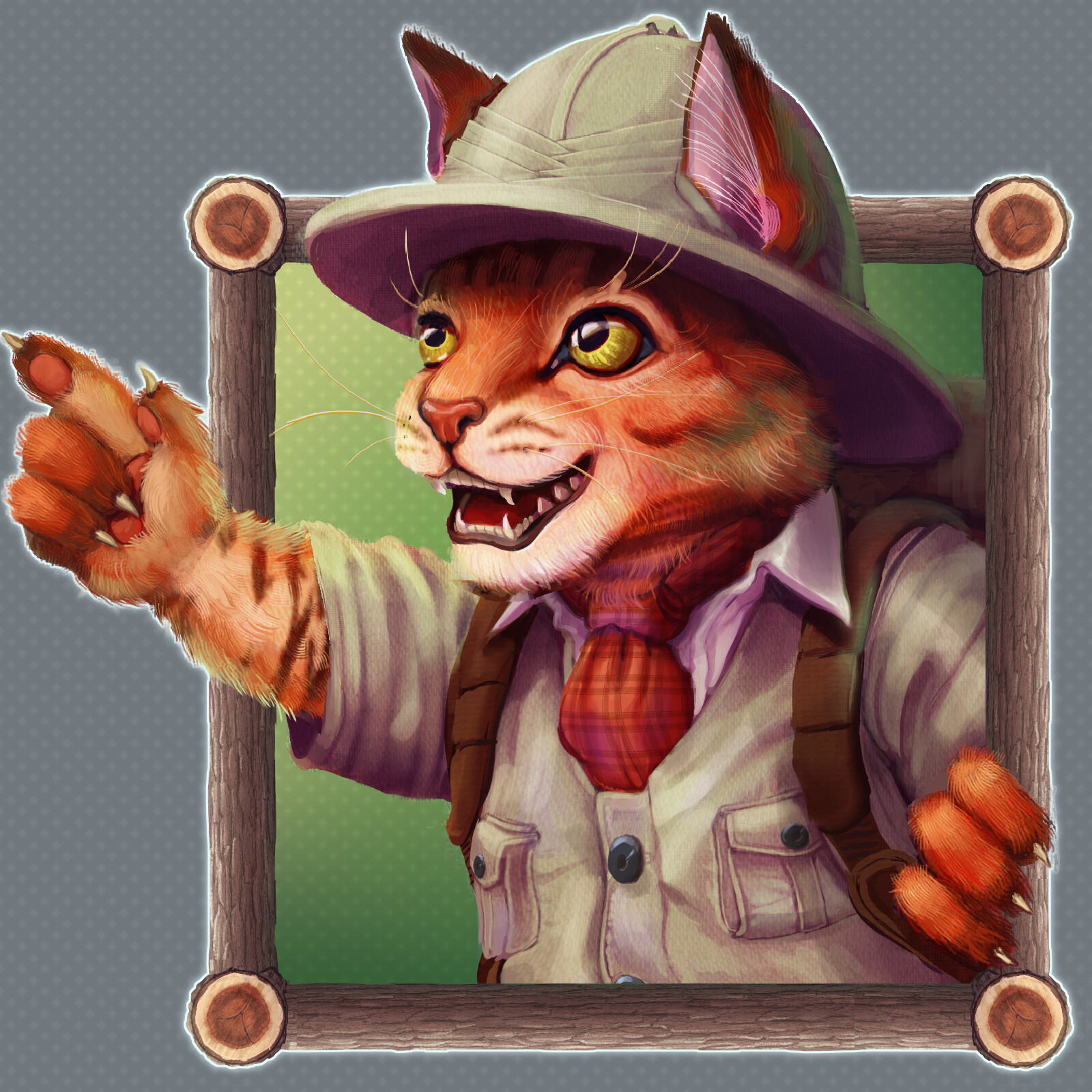 ArtStation - Explorer Cat Render