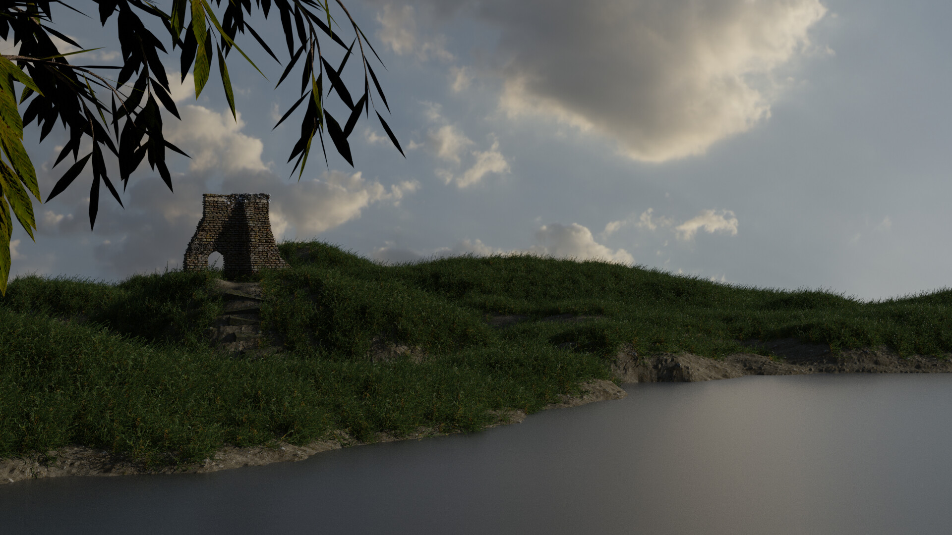 ArtStation - WIP Nature Ruins Scene