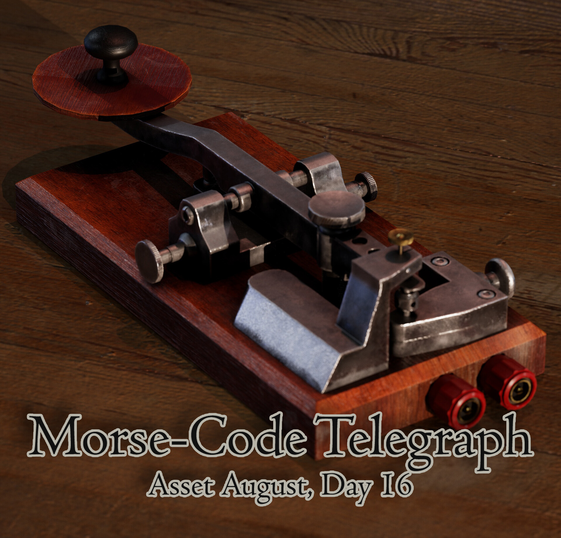 ArtStation - Telegraph Sender - Asset August, Day 16