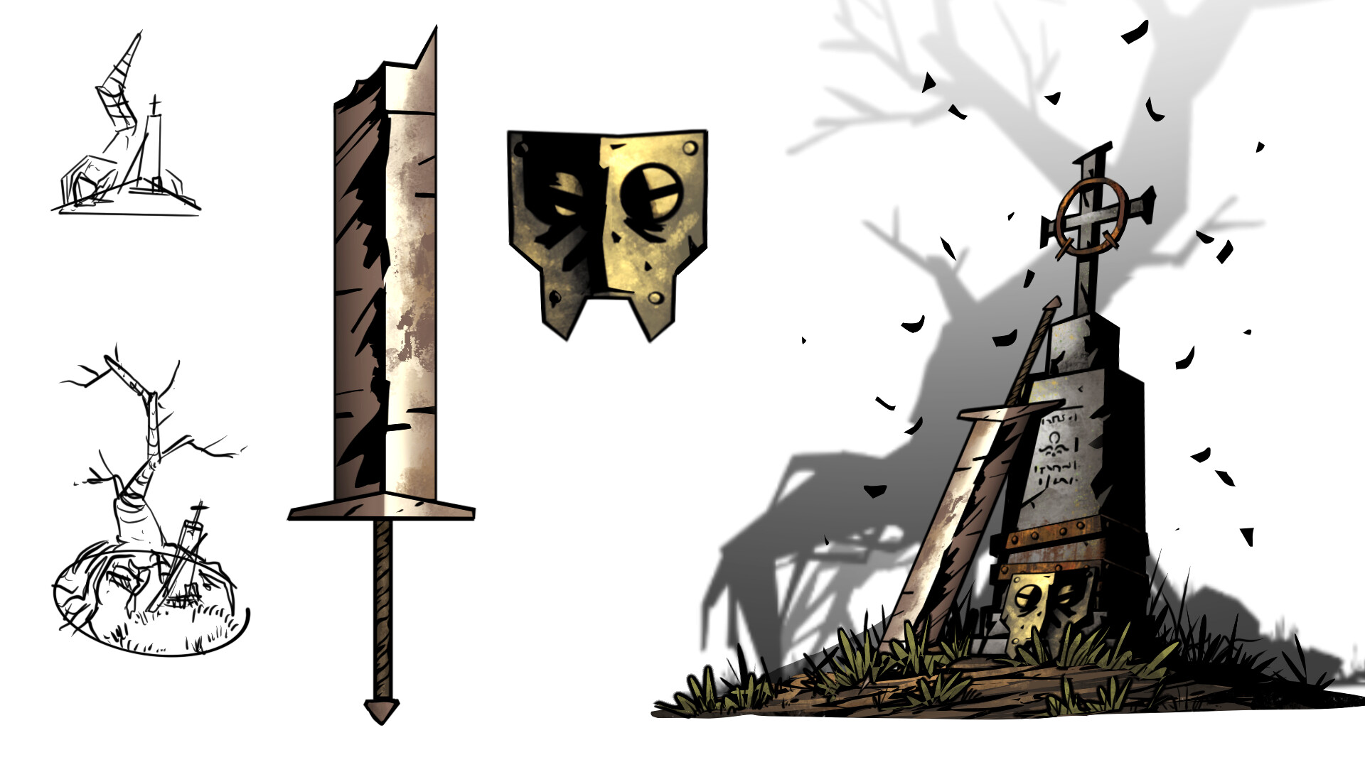 ArtStation - Darkest Dungeon Style Project - Concept Phase