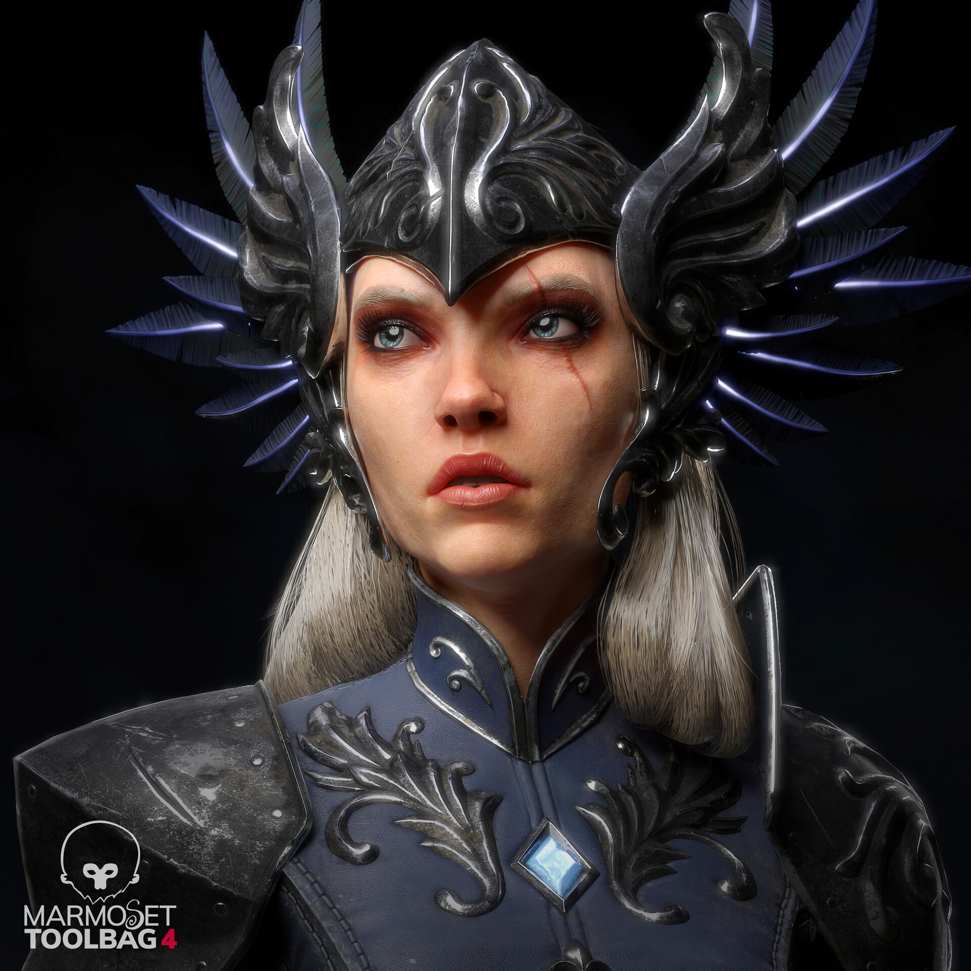 ArtStation - Brünhild, the Mighty Raven - Realtime Character