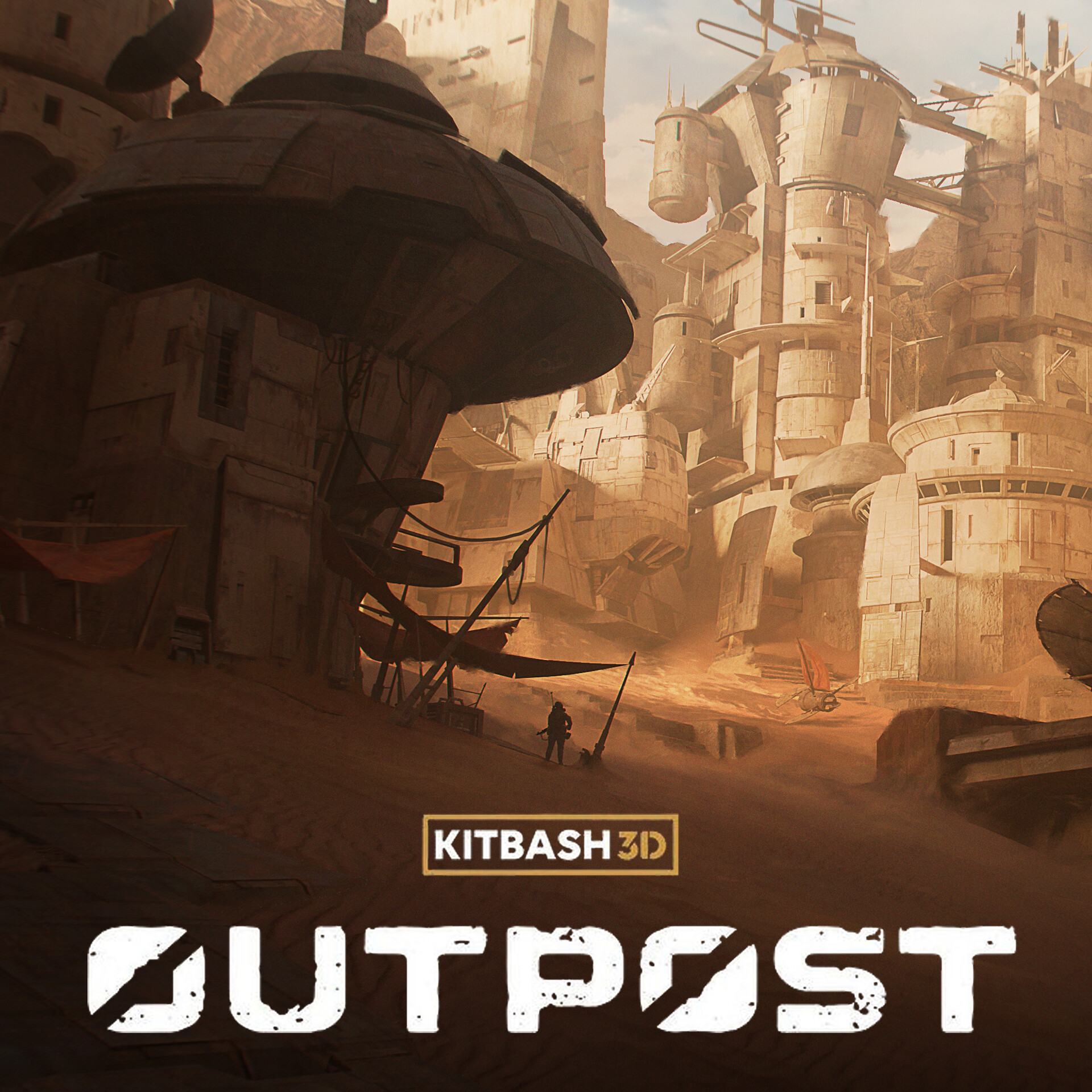 ArtStation - "Outpost" - Kitbash3D Cover Art
