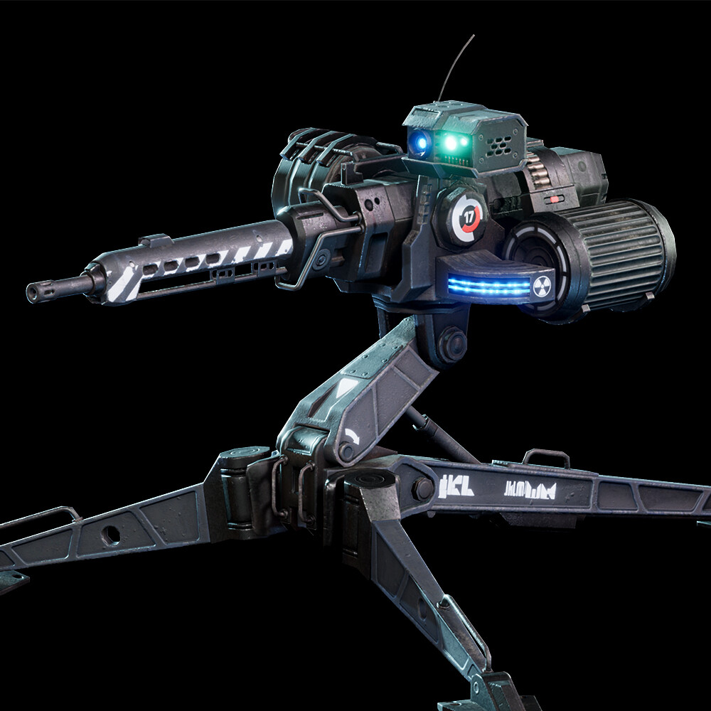 ArtStation - Half-Life 2 Beta Floor Turret